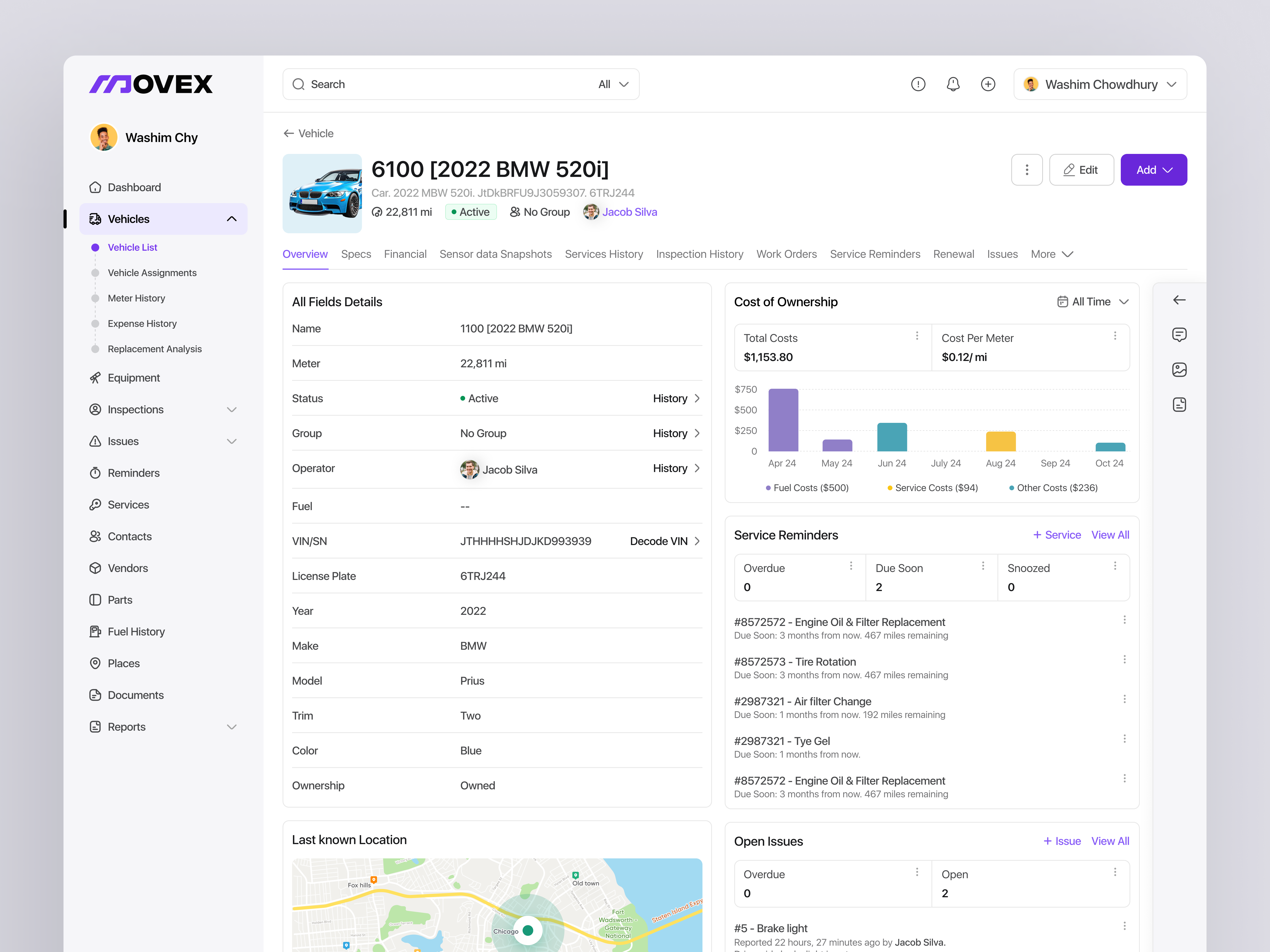 Movex SaaS - Vehicle Details by Washim | SaaS Product Designer on Dribbble