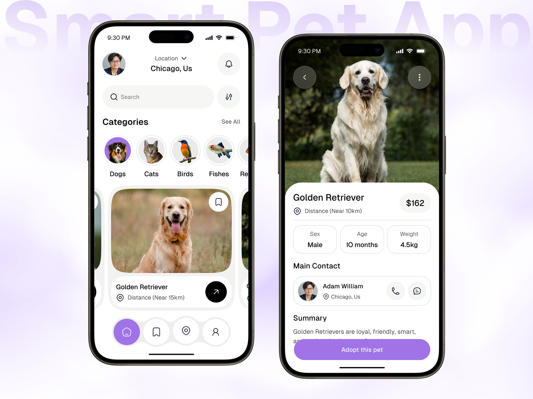Pet Adoption Mobile App | Modern UI/UX Design by Mehedi Hasan on Dribbble