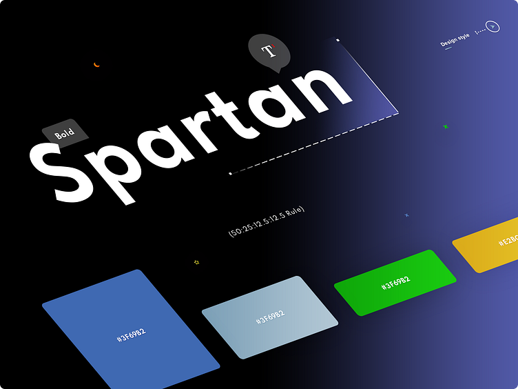 Spartan Typography & Colors by Séraphin Brice UIX on Dribbble