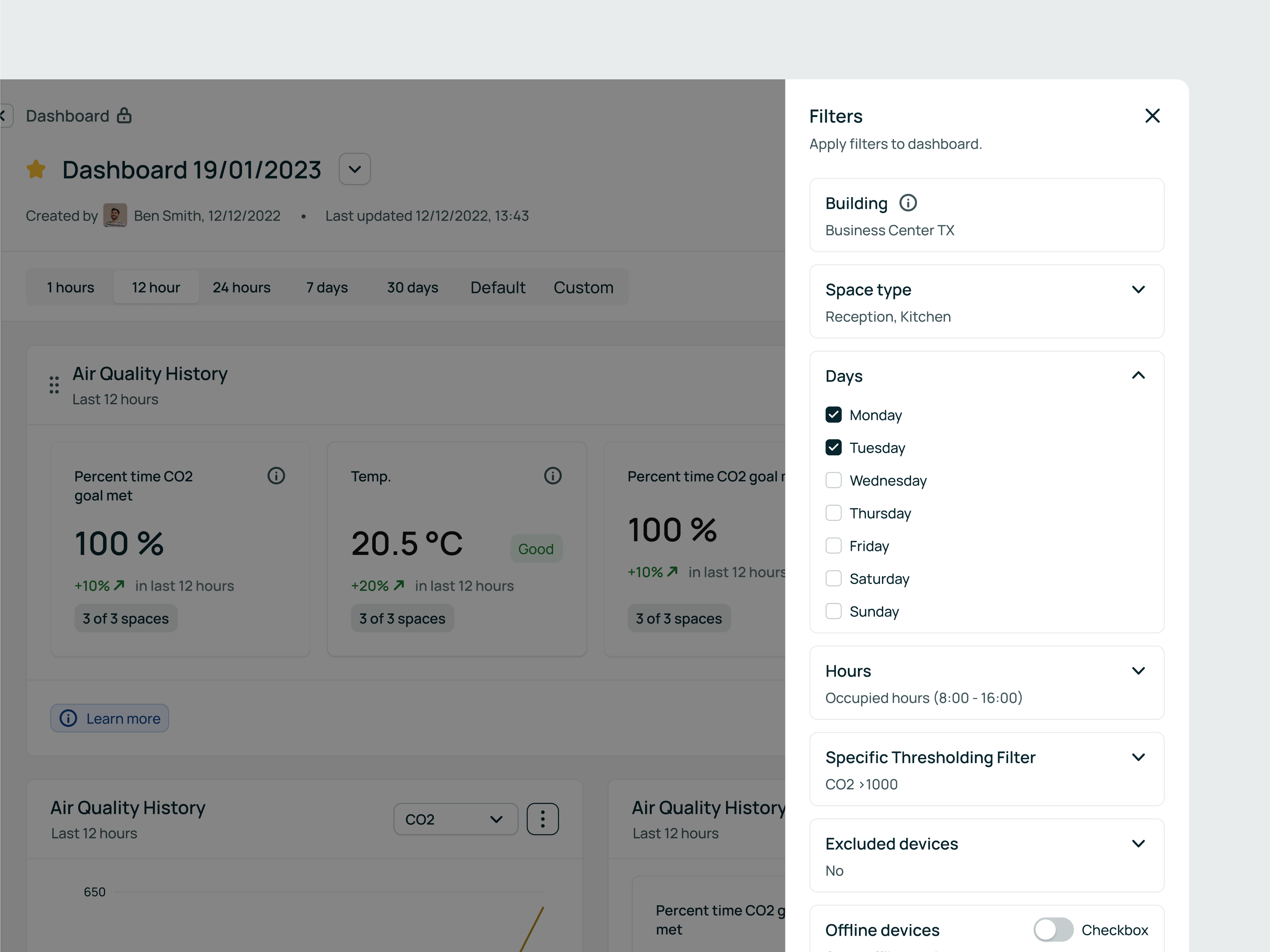 Kaiterra - Dashboard by Eryk Sobiechowski for widelab on Dribbble