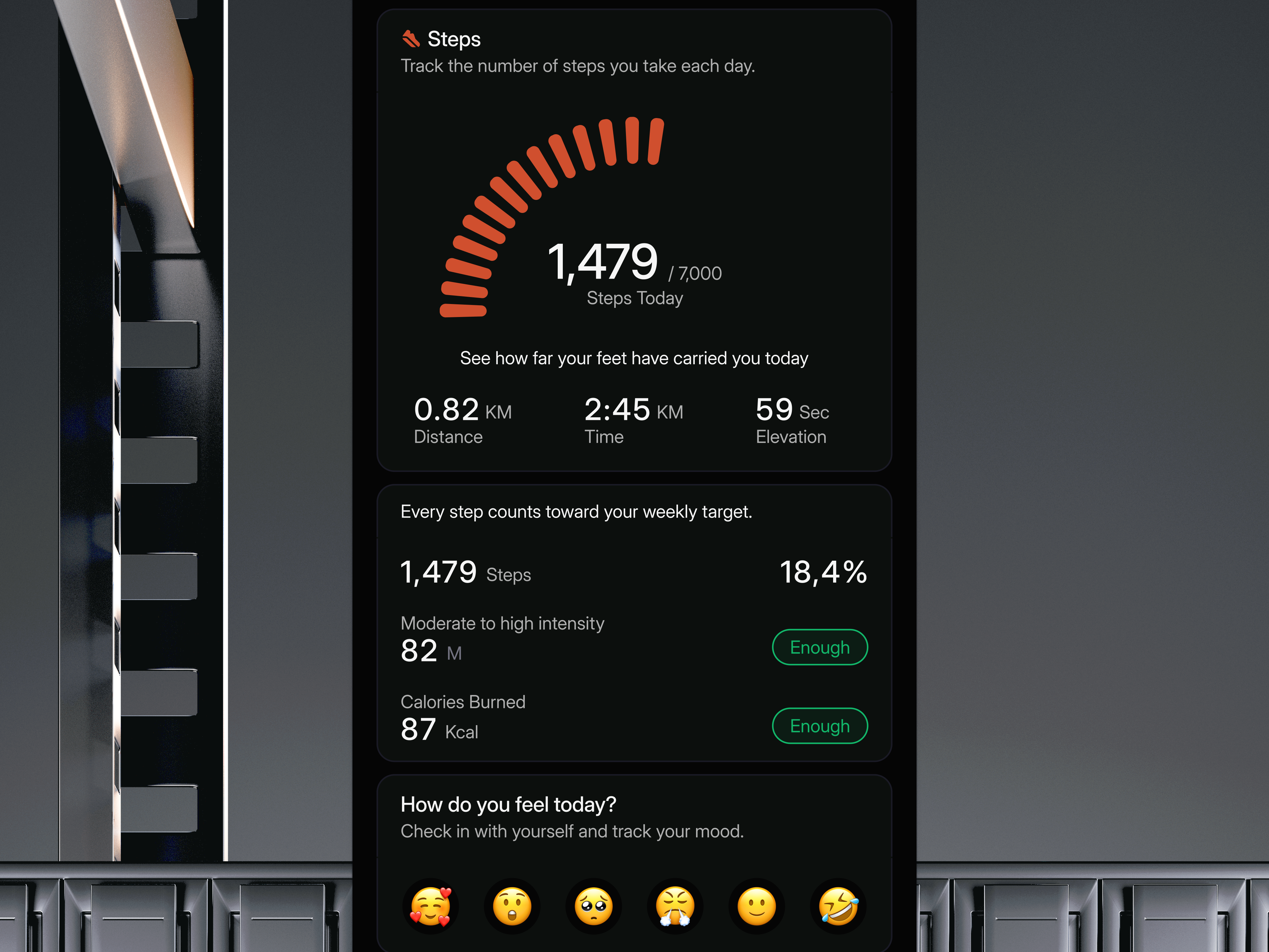 Fitness Mobile App: Step Tracking Dashboard by Keitoto on Dribbble