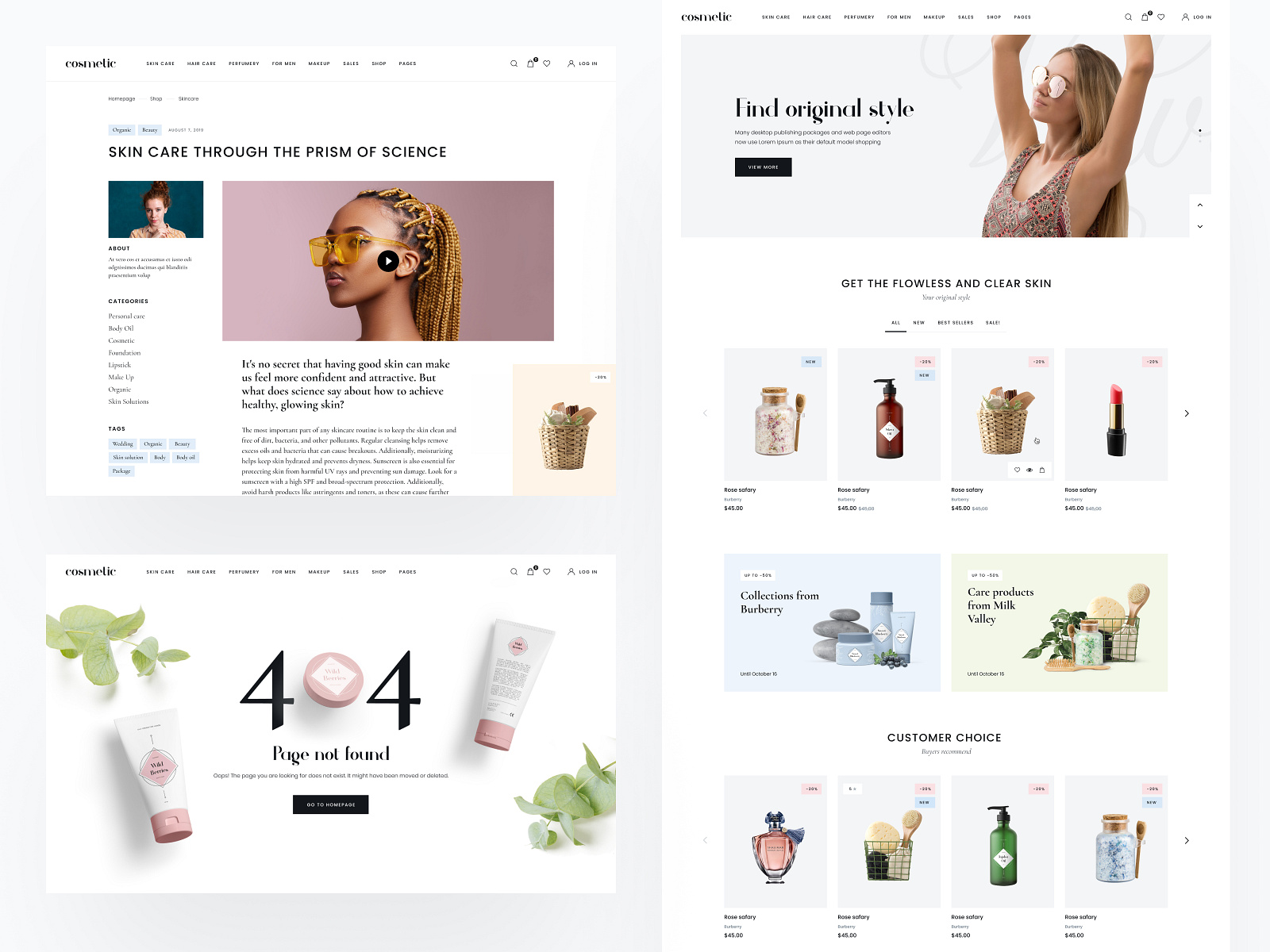 Cosmetics - Web design by Alex Zharkov on Dribbble
