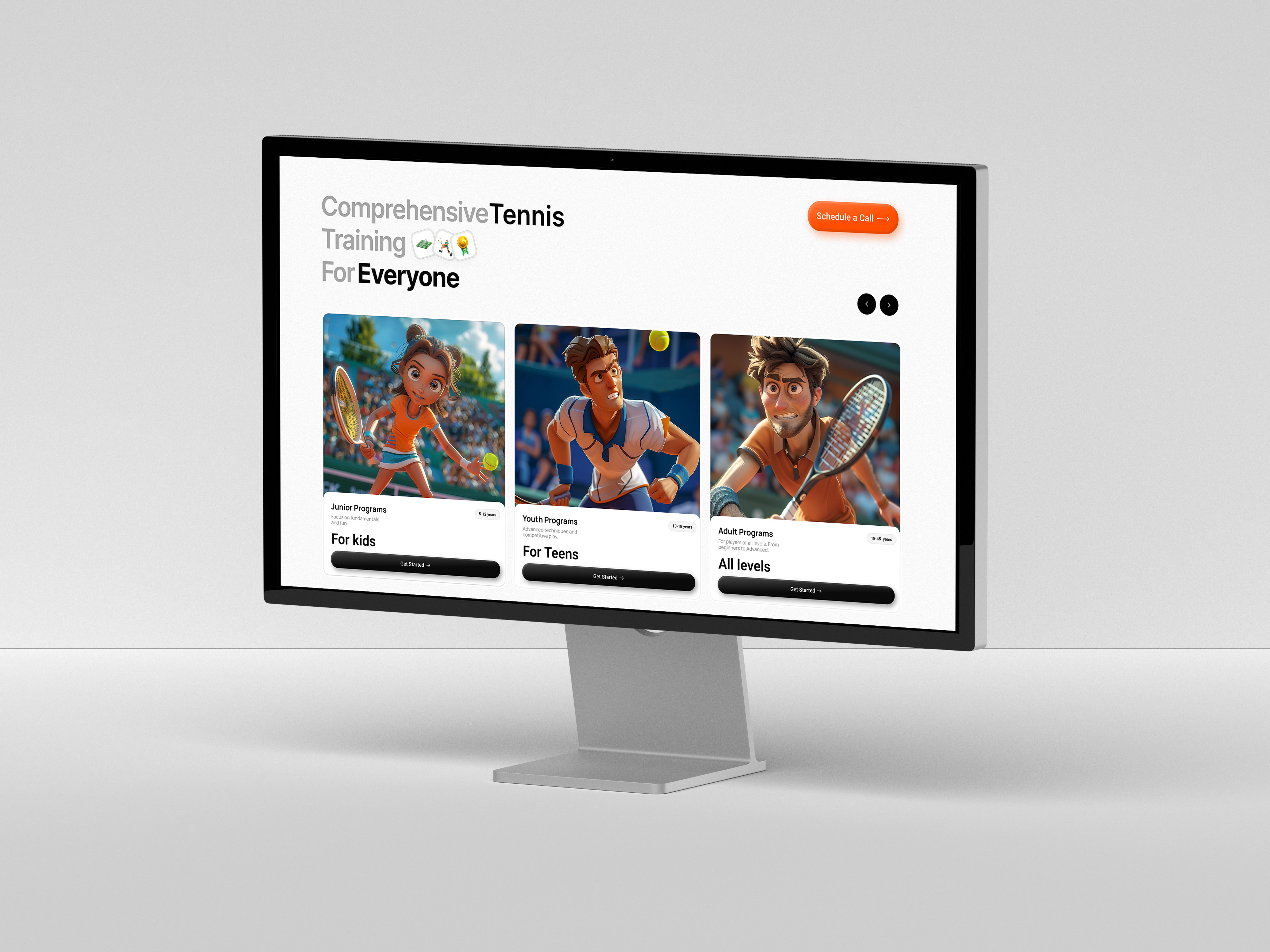 Sports Website UI by DevDock on Dribbble