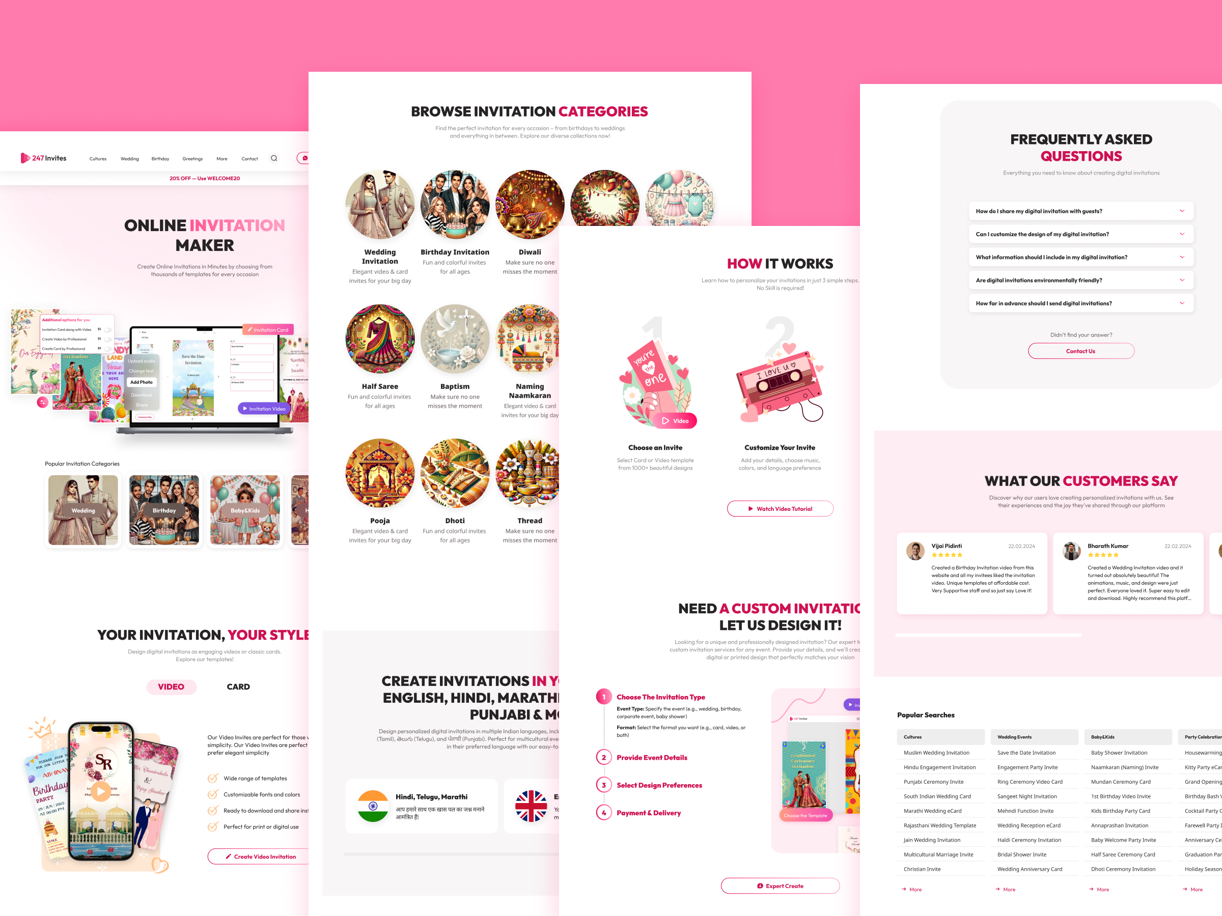 EverInvites — Multilingual Invitation Platform by LadyNObug on Dribbble