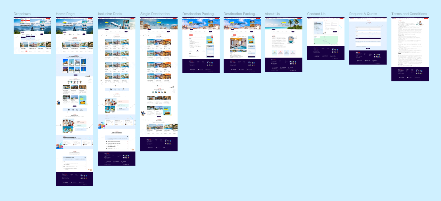 Travel Agency Website UI/UX – What a Holiday by Asma Zaib on Dribbble