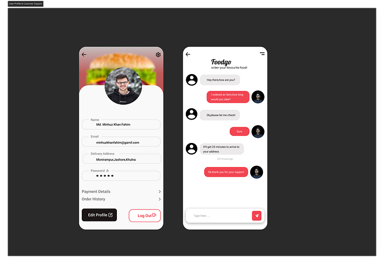 Foodgo – Food Delivery App UI Design by MD. MINHUZ KHAN FAHIM on Dribbble