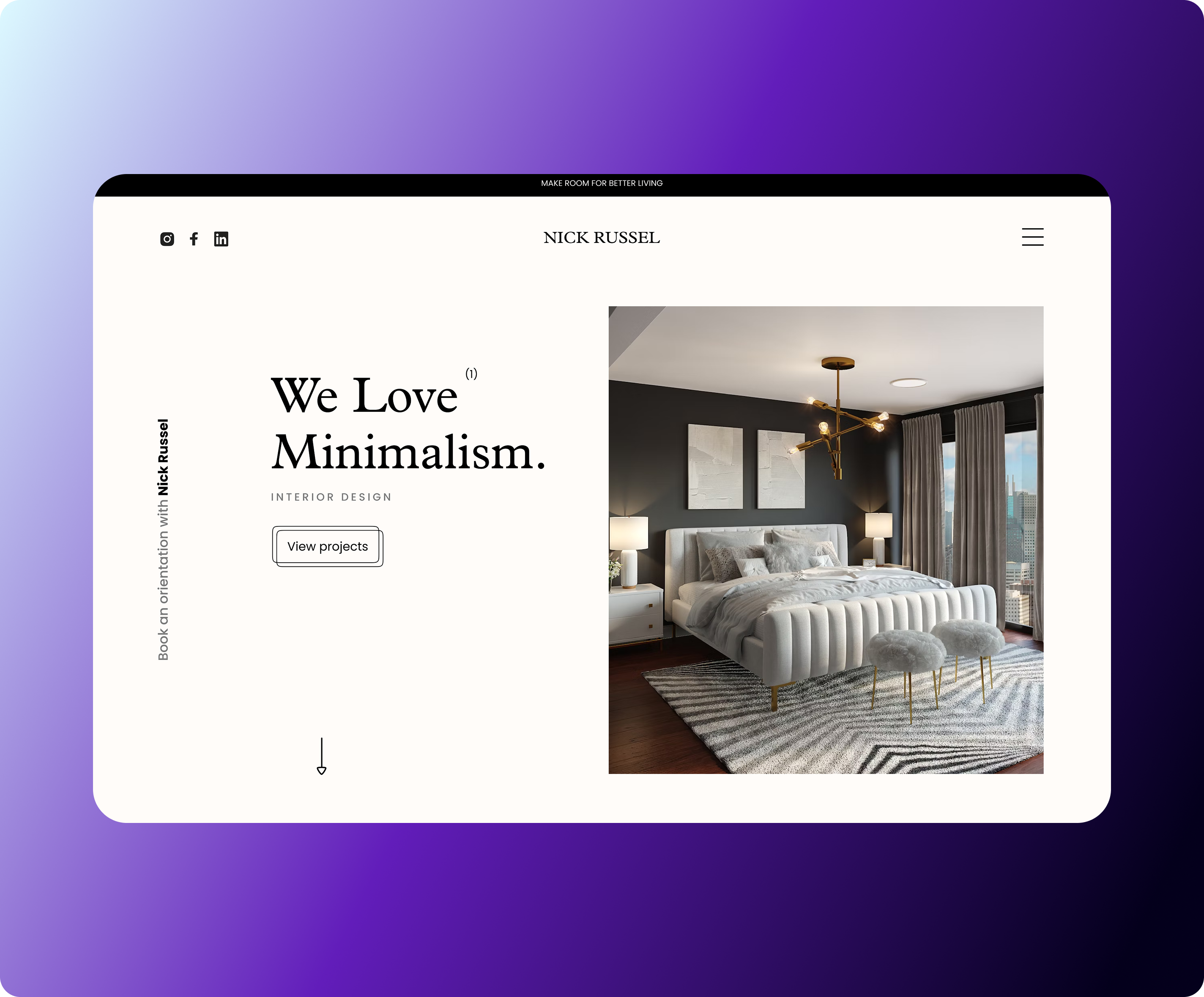 Interior Design - Website Ui Design by Jay Devmurari on Dribbble