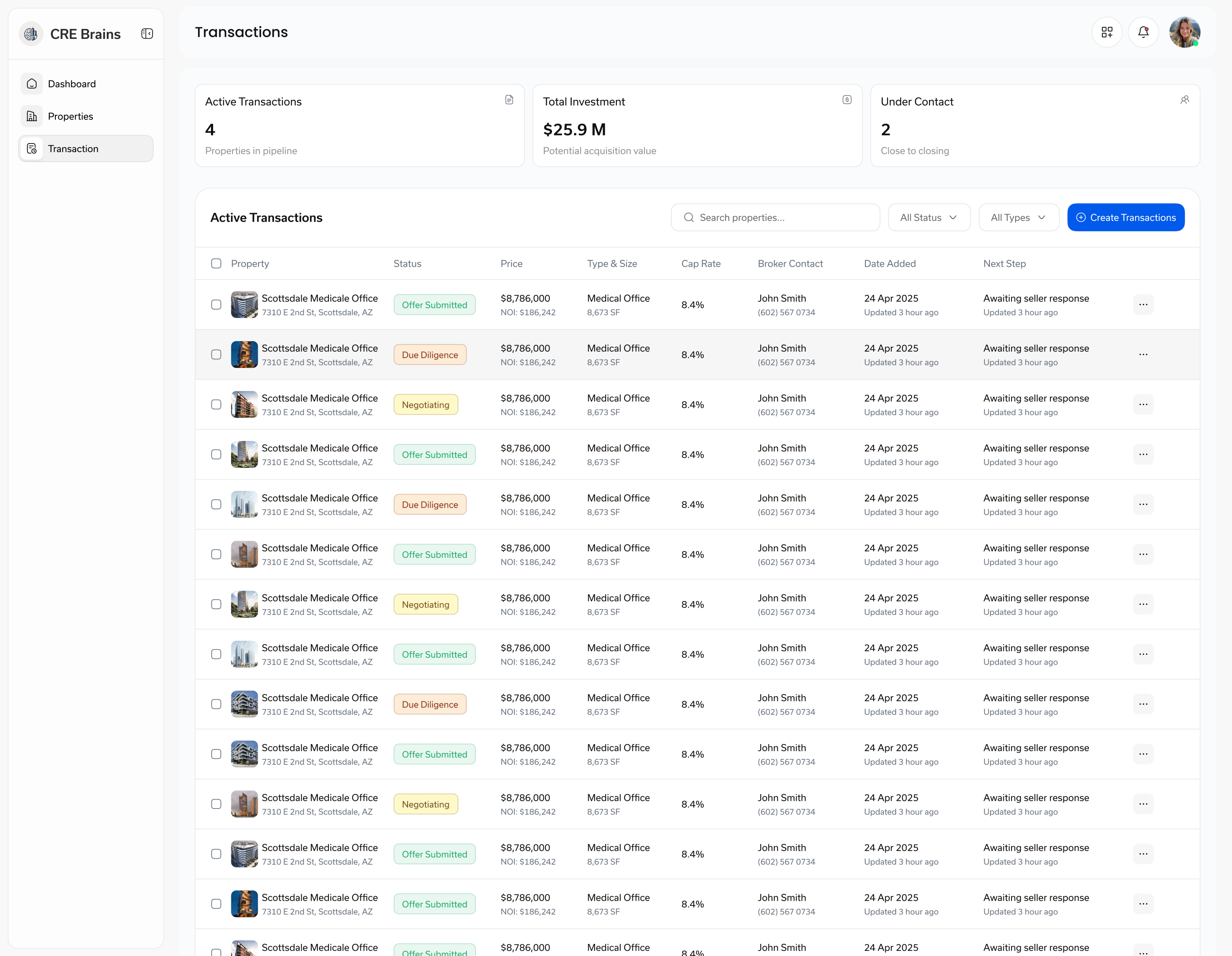 Property Management SaaS Dashboard - Transaction Page by Imran Hossen ...