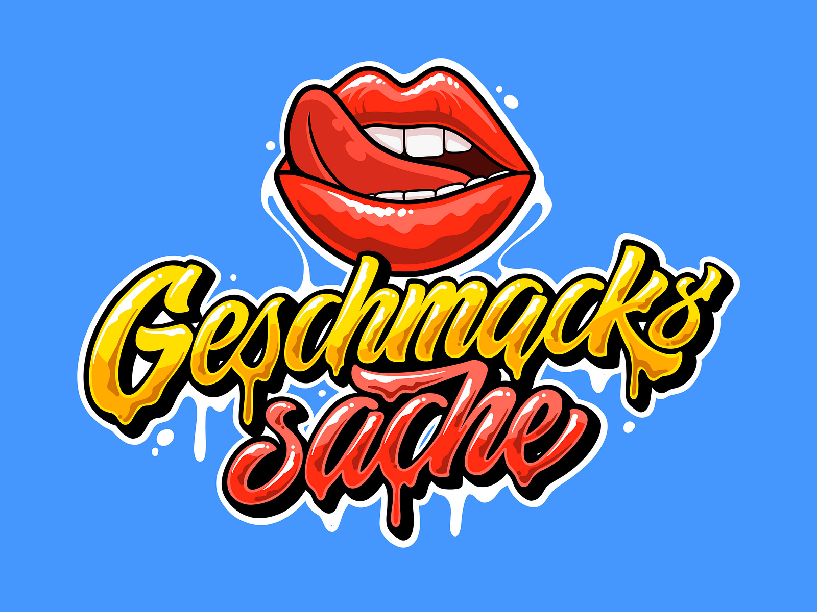 Geschmacks Sache Lettering by Garisztemu on Dribbble