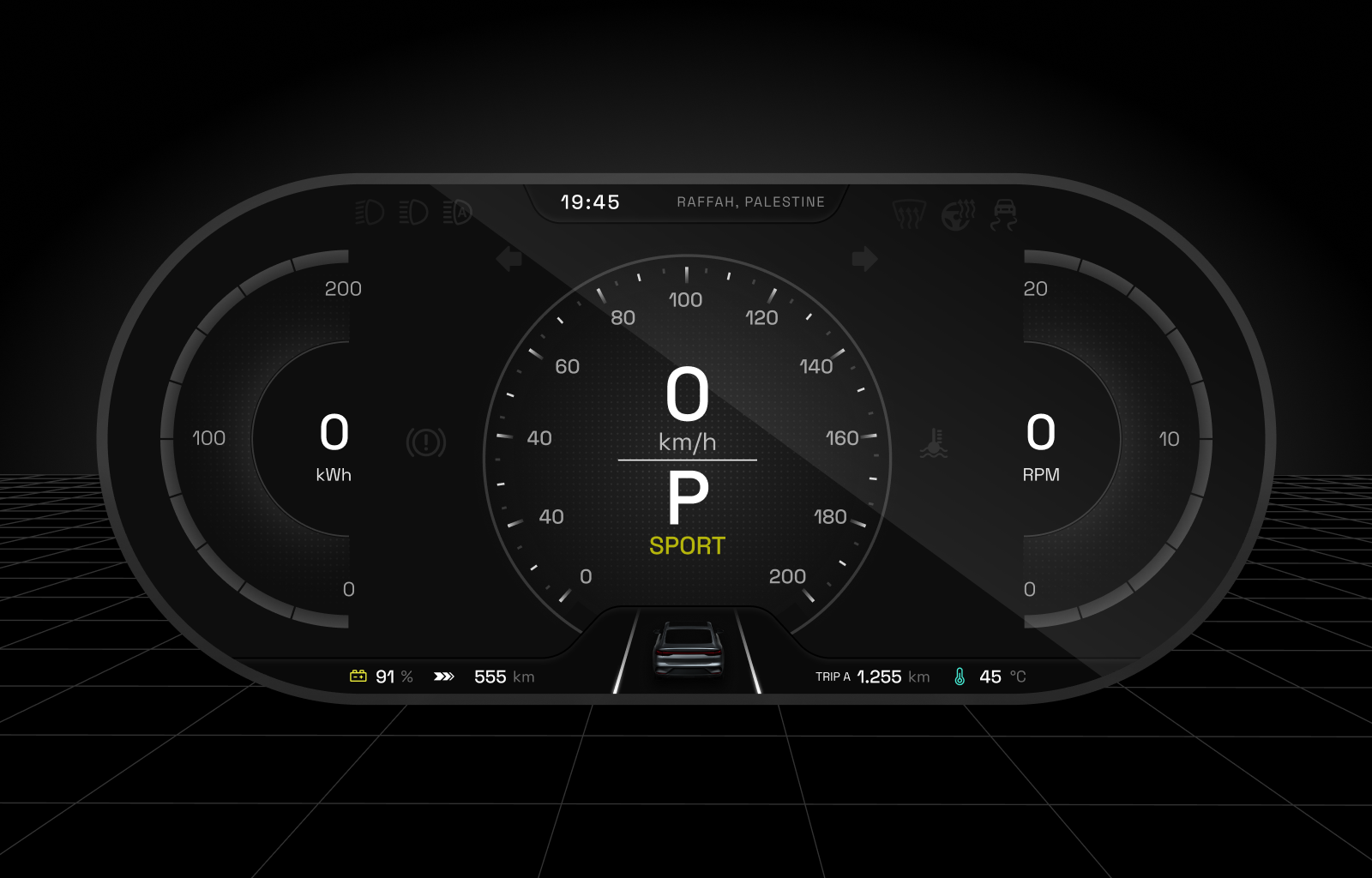 Car Instrument UI by Dylan Hidaytama I for SLAB Design Studio on Dribbble