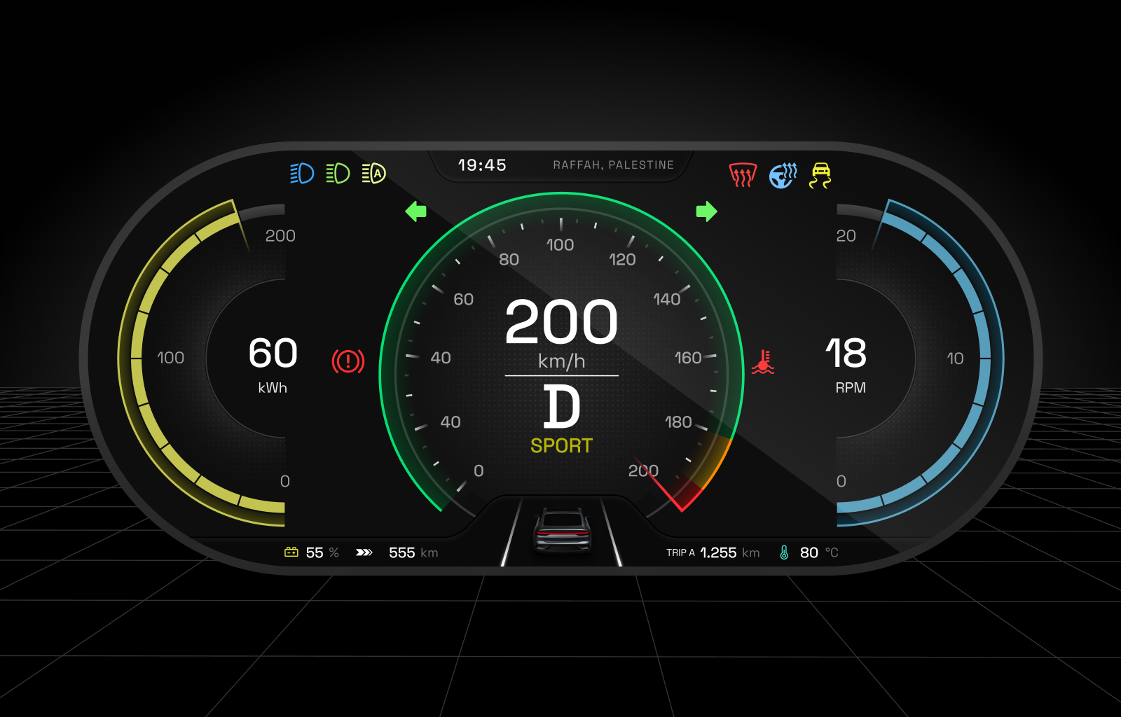 Car Instrument UI by Dylan Hidaytama I for SLAB Design Studio on Dribbble