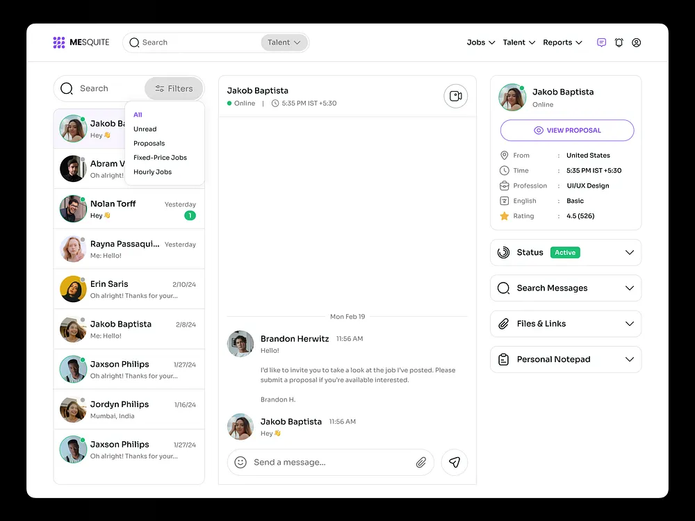 Freelancer Platform UI designs, themes, templates and downloadable ...