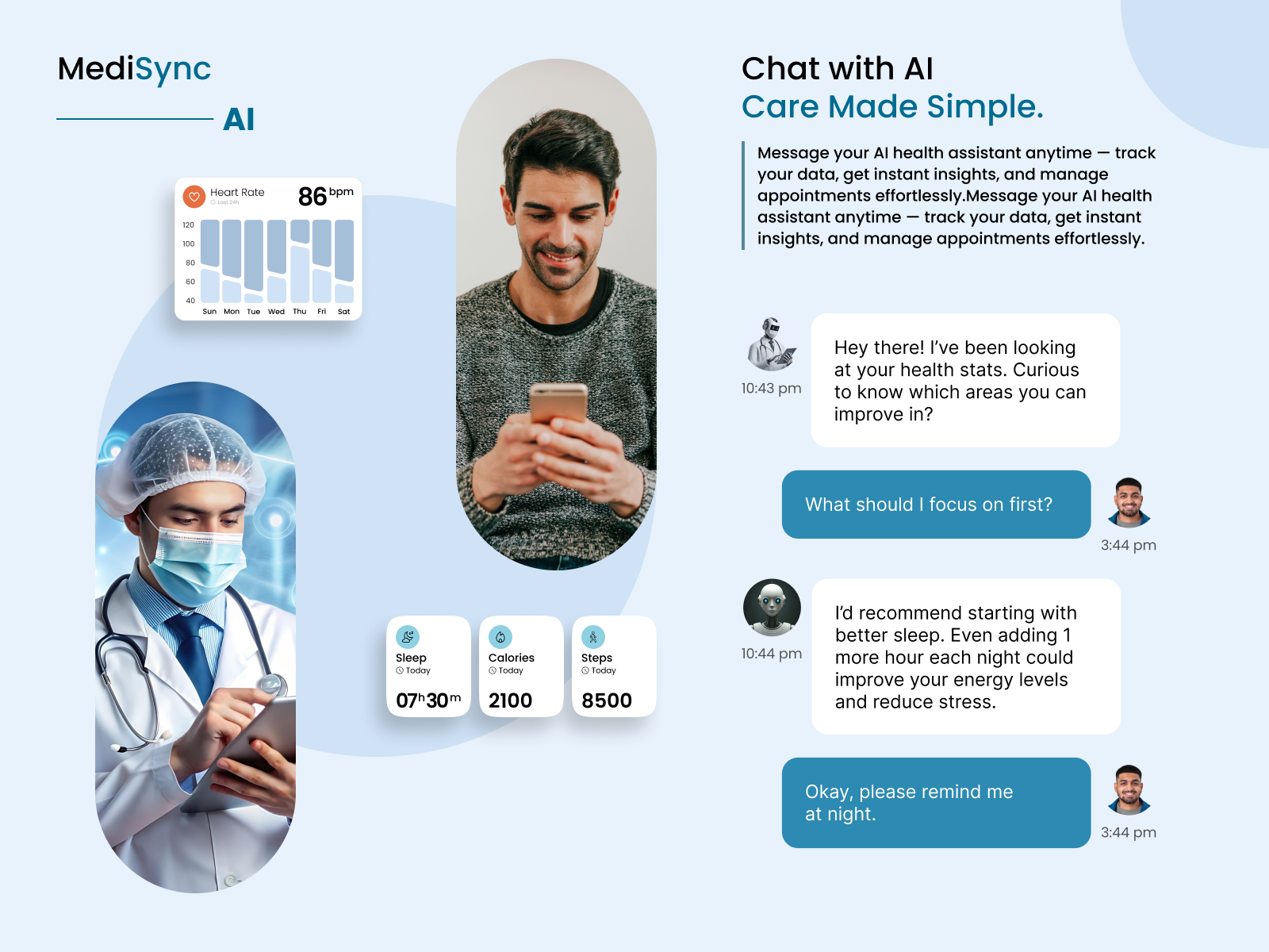 MediSync: The AI-Powered Health App. by MQoS UI/UX for MQOS-UI on Dribbble