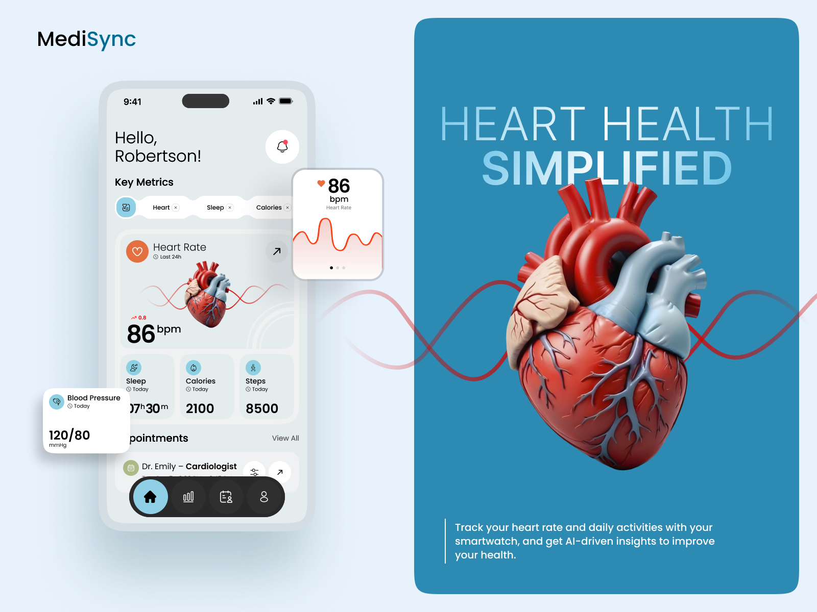 MediSync: The AI-Powered Health App. by MultiQoS on Dribbble