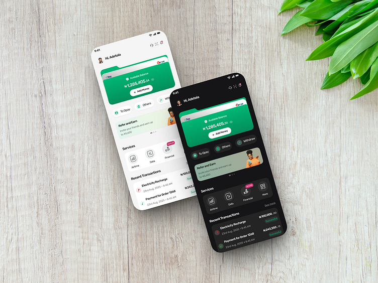 UI Design Concept for Opay's Home Screen by Adetola Oyero on Dribbble