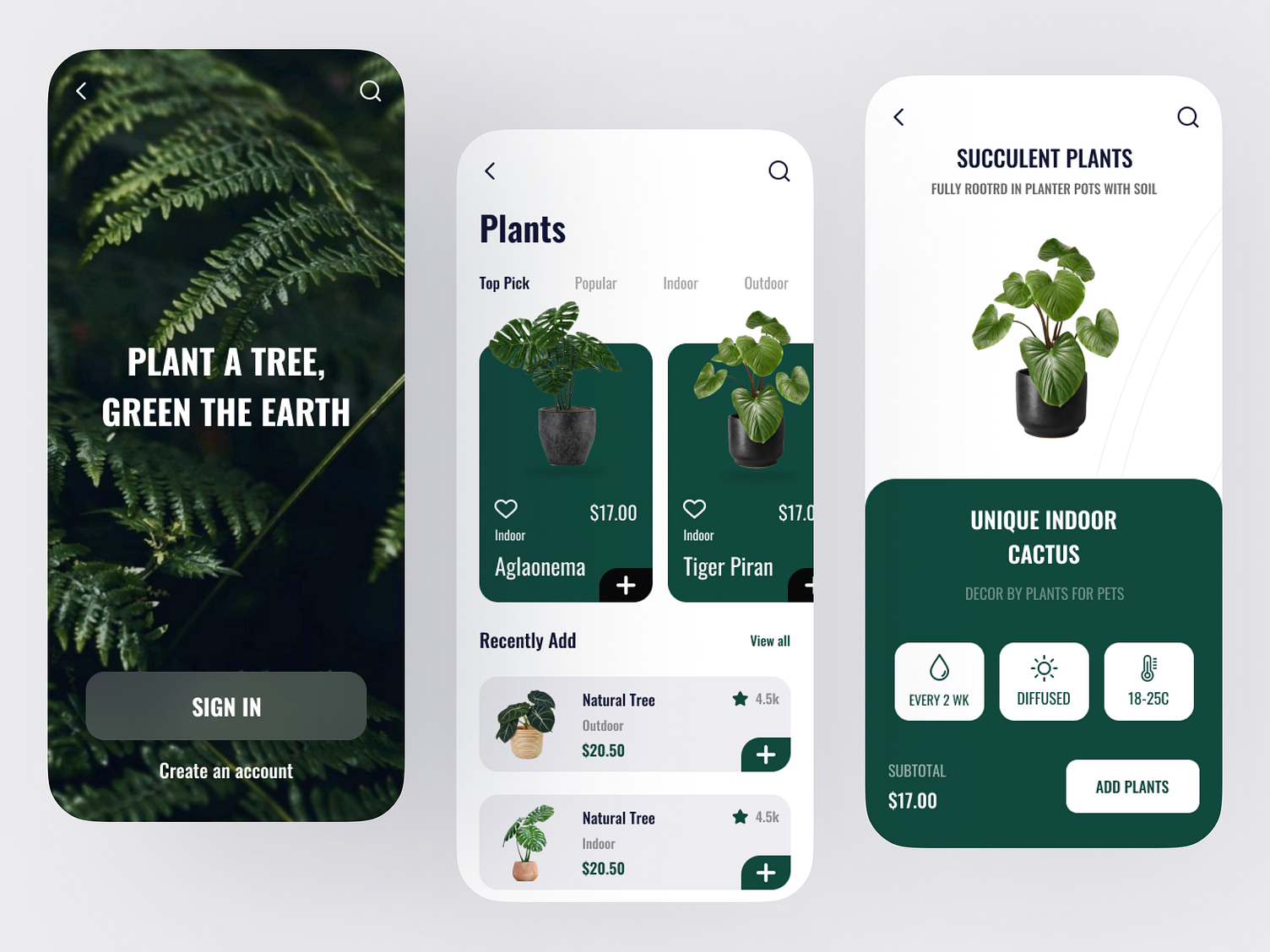 Mobile App: Plant Shop by Abdulla Al-Nur for Winnex on Dribbble