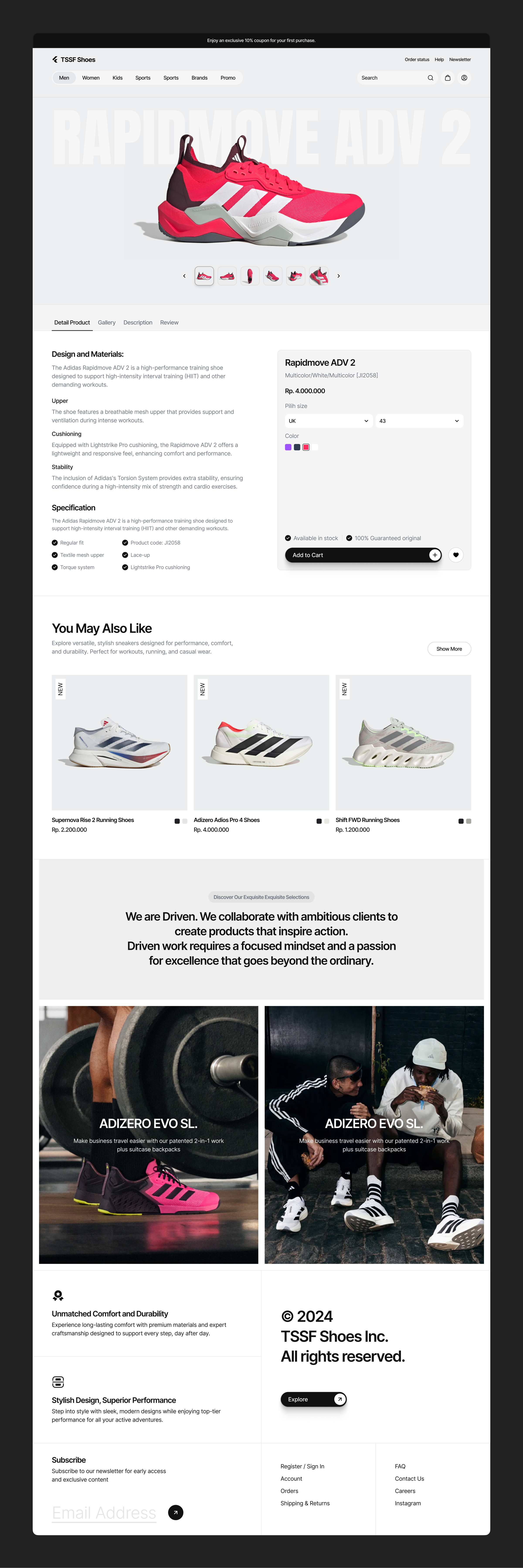 TSSF Shoes - Shoes Store Product Details Page by Emily Johansson for ...