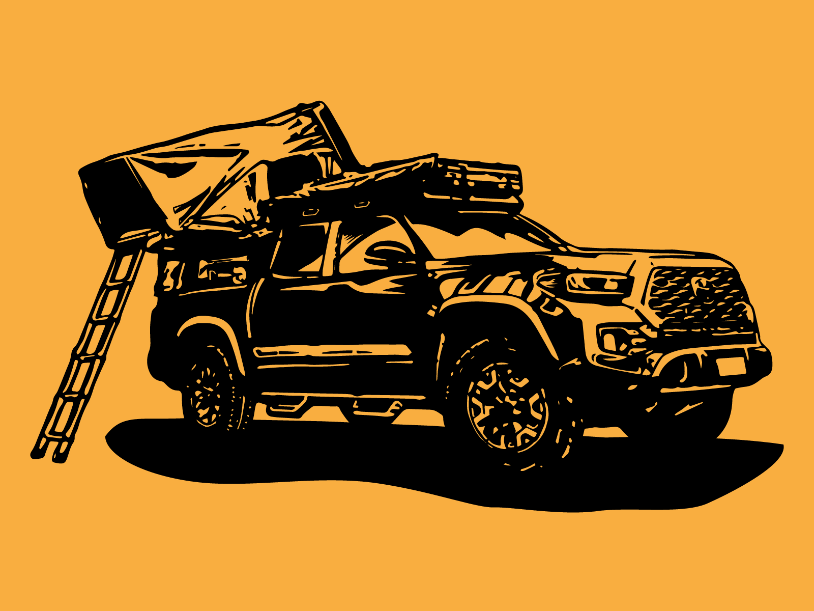 OVERLAND TOYOTA TACOMA by Bryan Findell on Dribbble