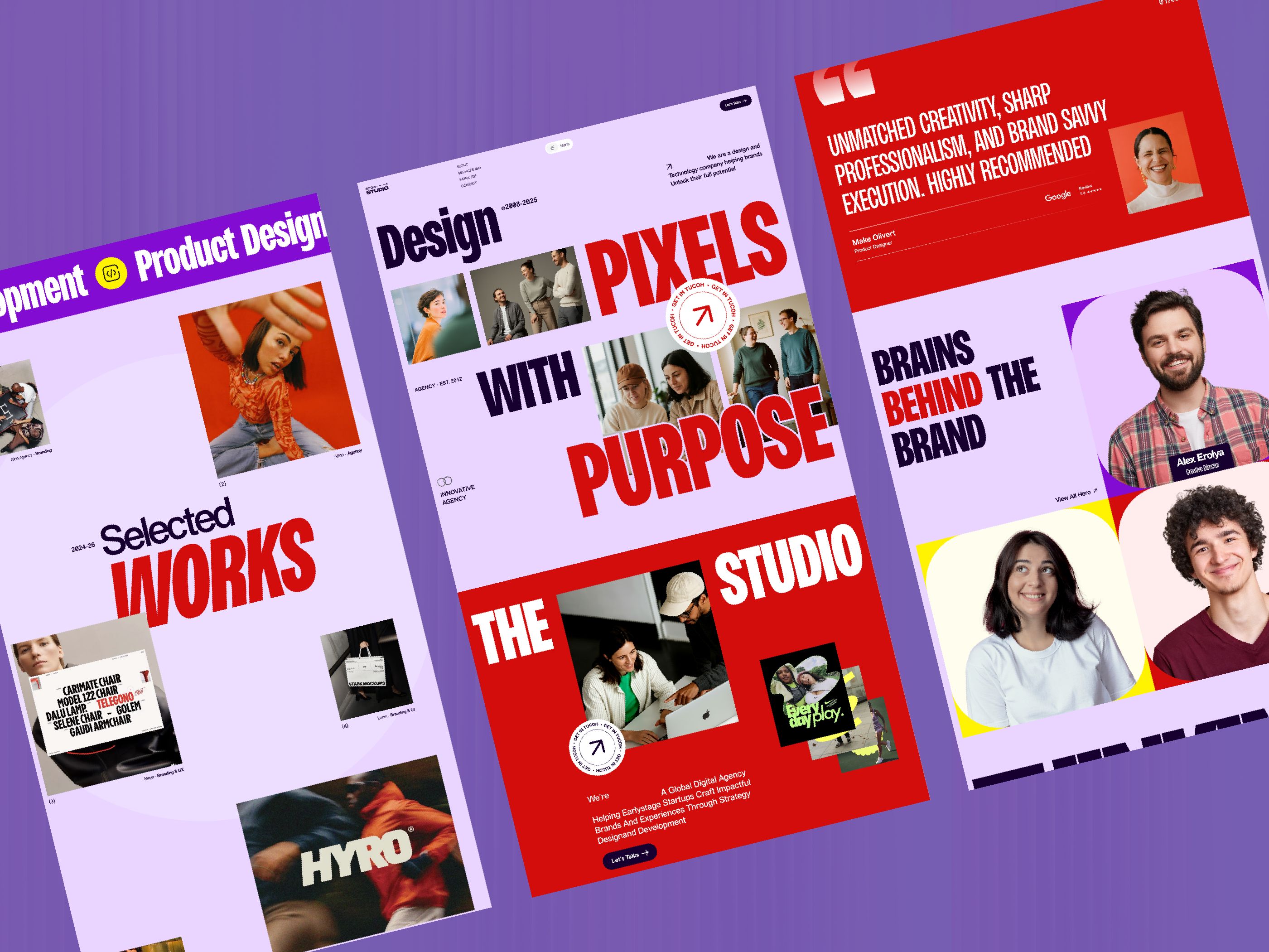 Arrow Studio – Creative Agency Website UI by SoftCrafty - UX UI | Web Design | Web & Mobile App ...