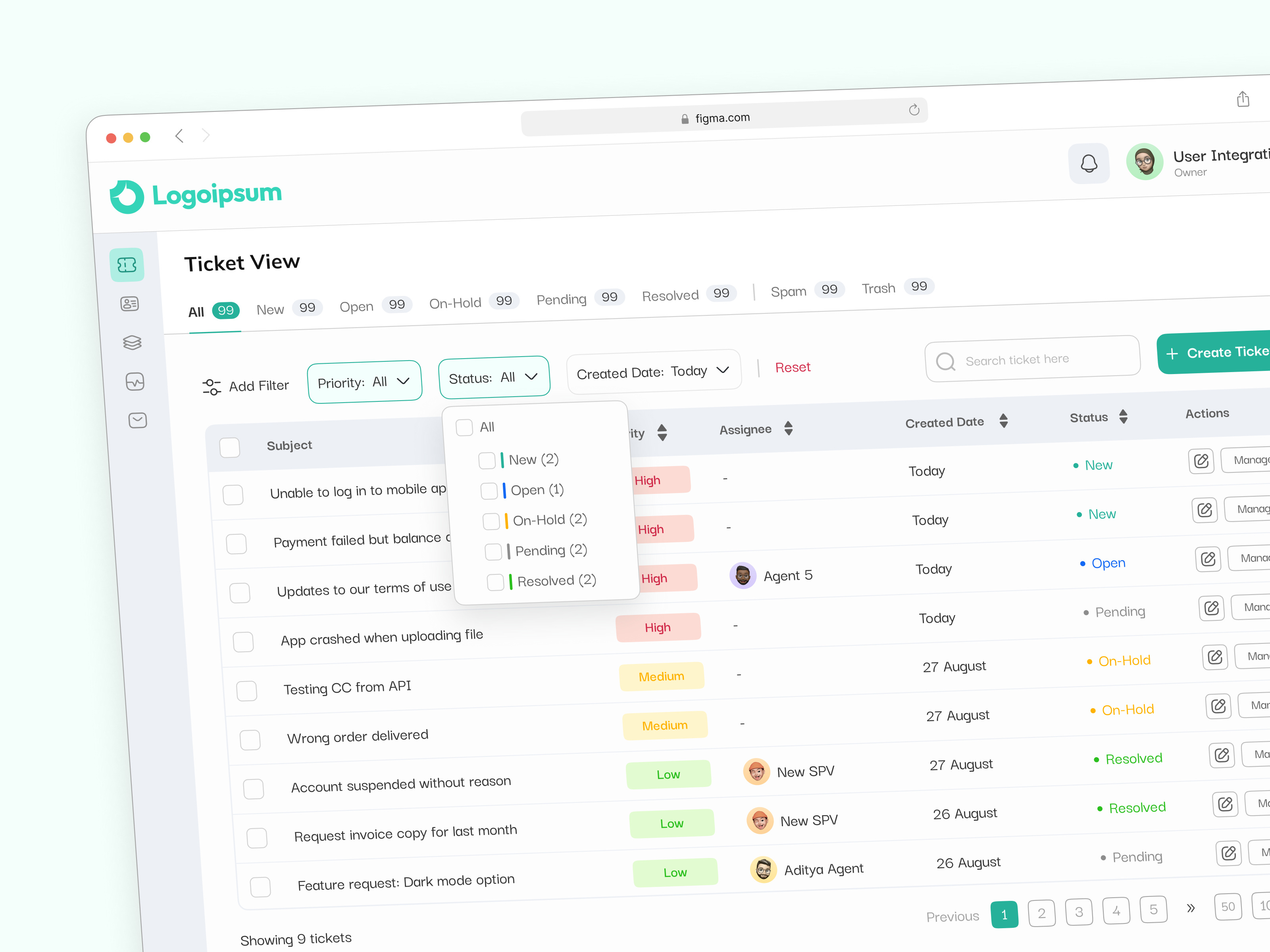 Helpdesk Ticket Dashboard Redesign – Smarter, Cleaner, Faster by ...