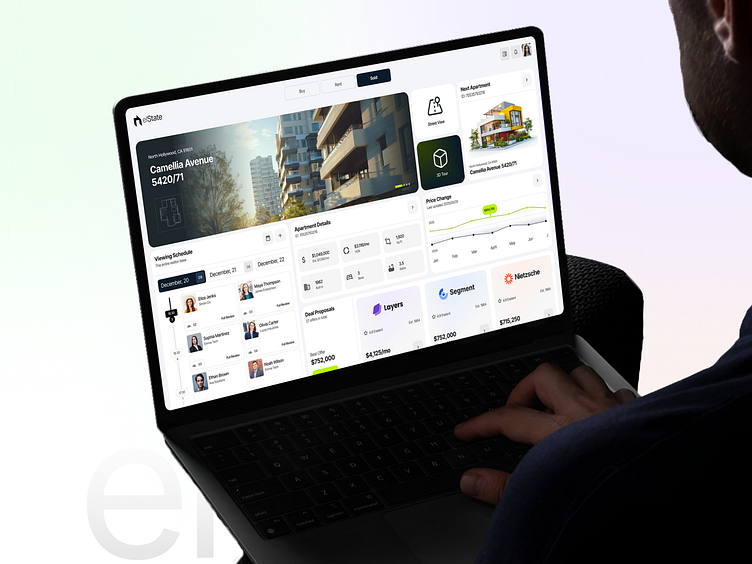 Elstate - Data Driven Property Management SaaS Dashboard by Asiq M. for Netro Systems on Dribbble