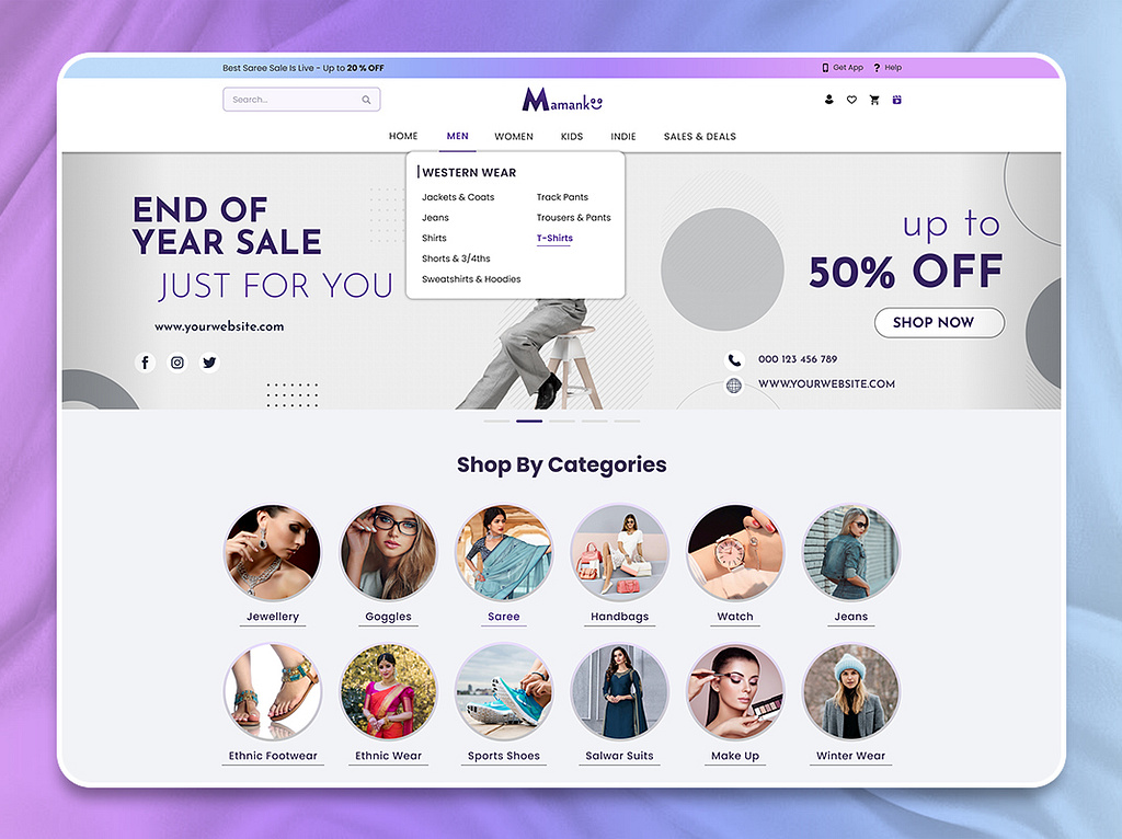E-Commerce Website UI Design | Modern & Responsive by Rutvik Butani on ...