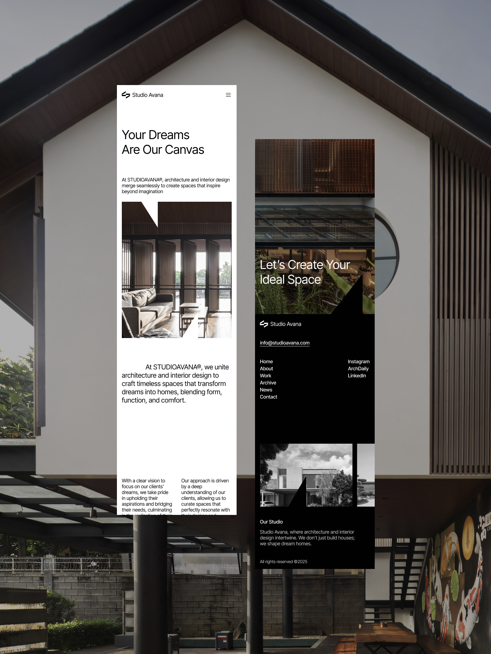 Studio Avana - Unofficial Website Redesign by Odama on Dribbble
