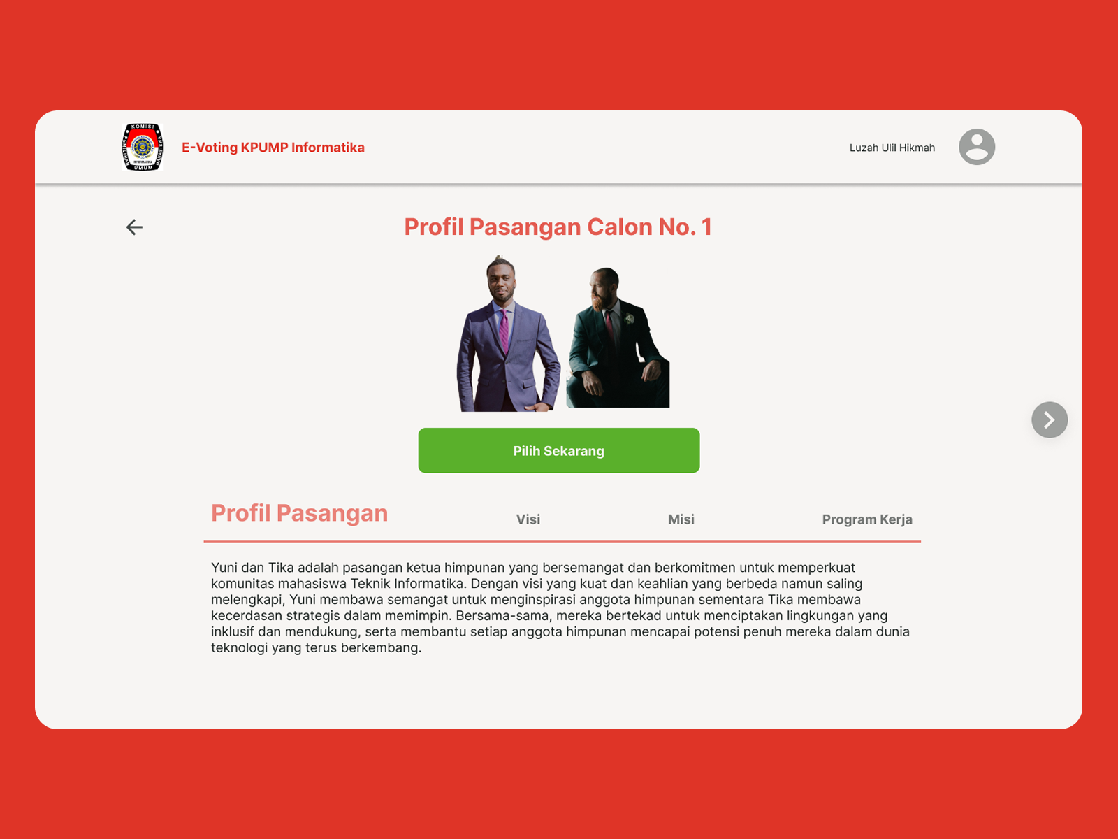 E-Voting App Design – Secure & Simple by Luzah Ulil Hikmah on Dribbble
