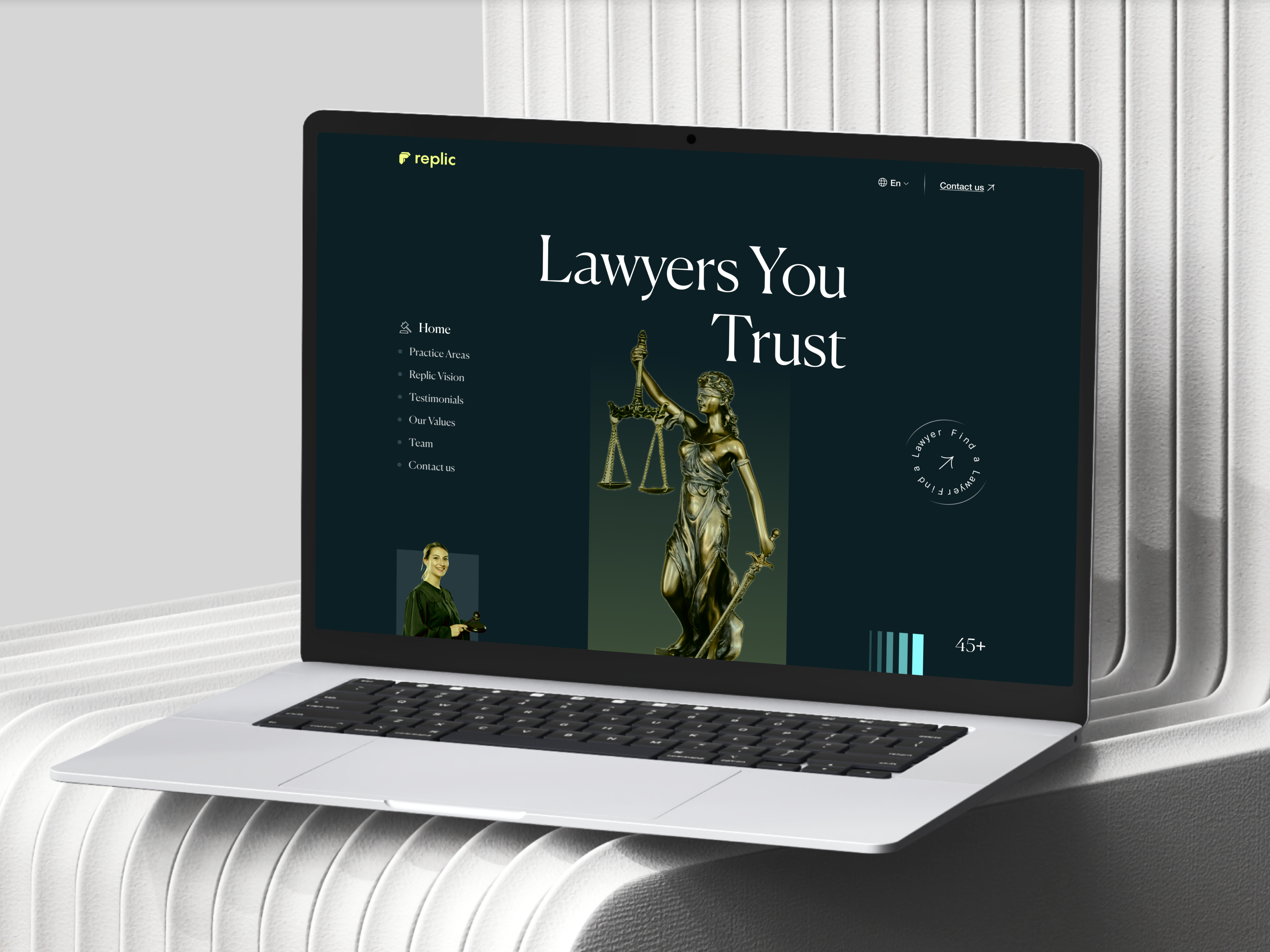 Law Firm Landing Page for Legal Services Website by Ofspace UX/UI on ...
