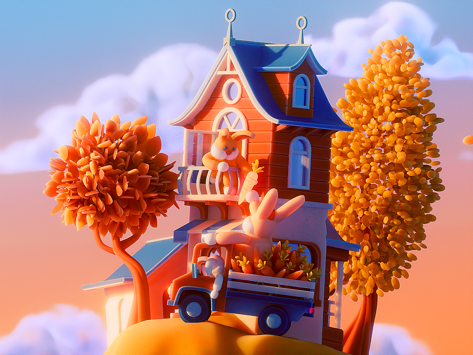 Magic Carrot Delivery 🥕 by Guillaume Kurkdjian on Dribbble