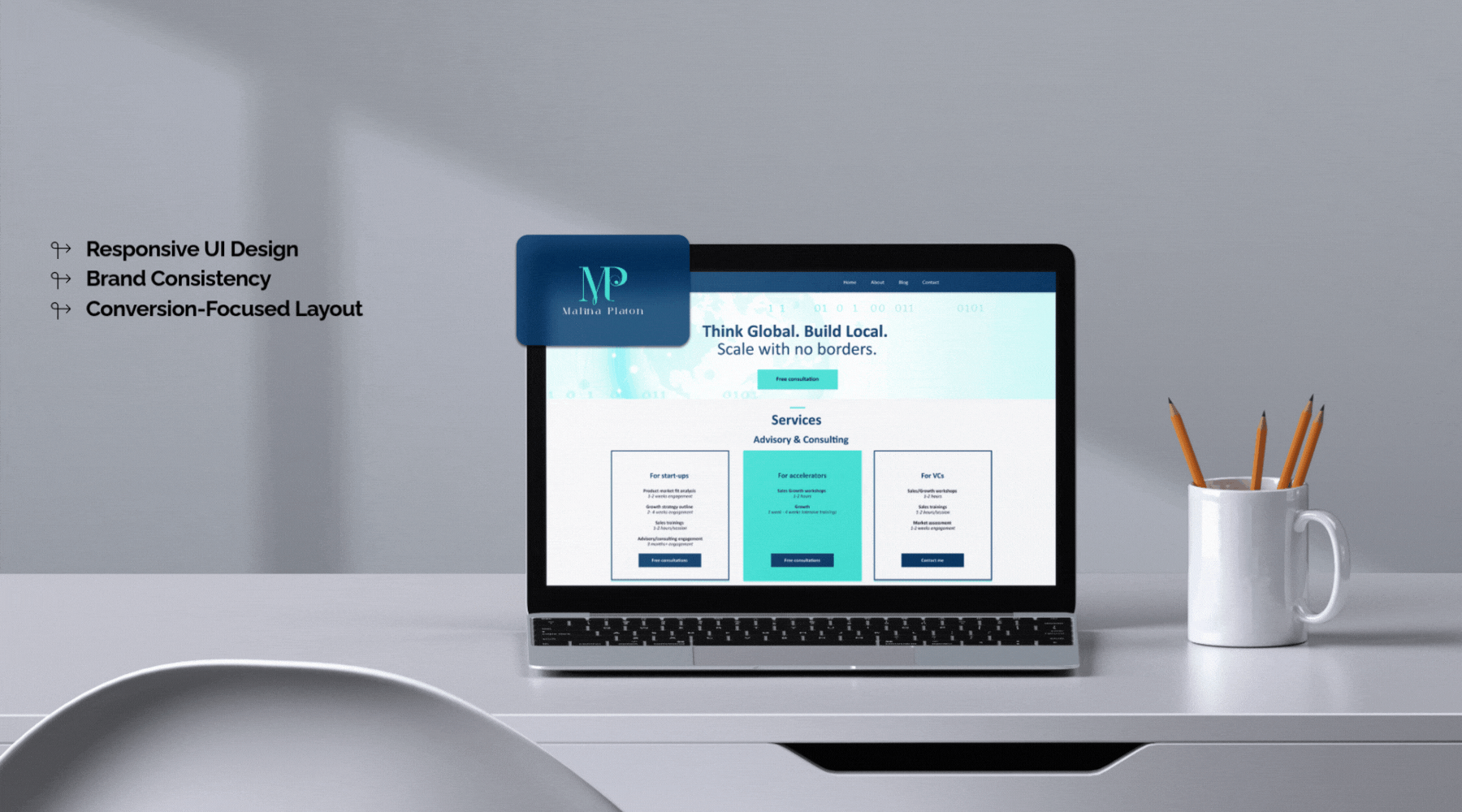 Responsive Website Redesign: UI for Advisory & Coaching Services by ...