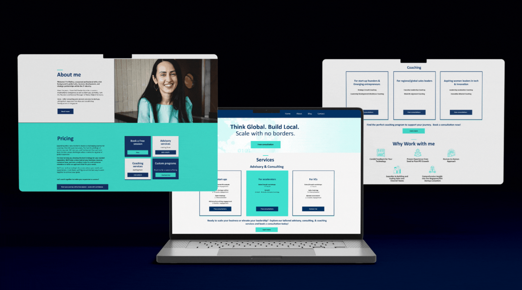 Responsive Website Redesign: UI for Advisory & Coaching Services by ...