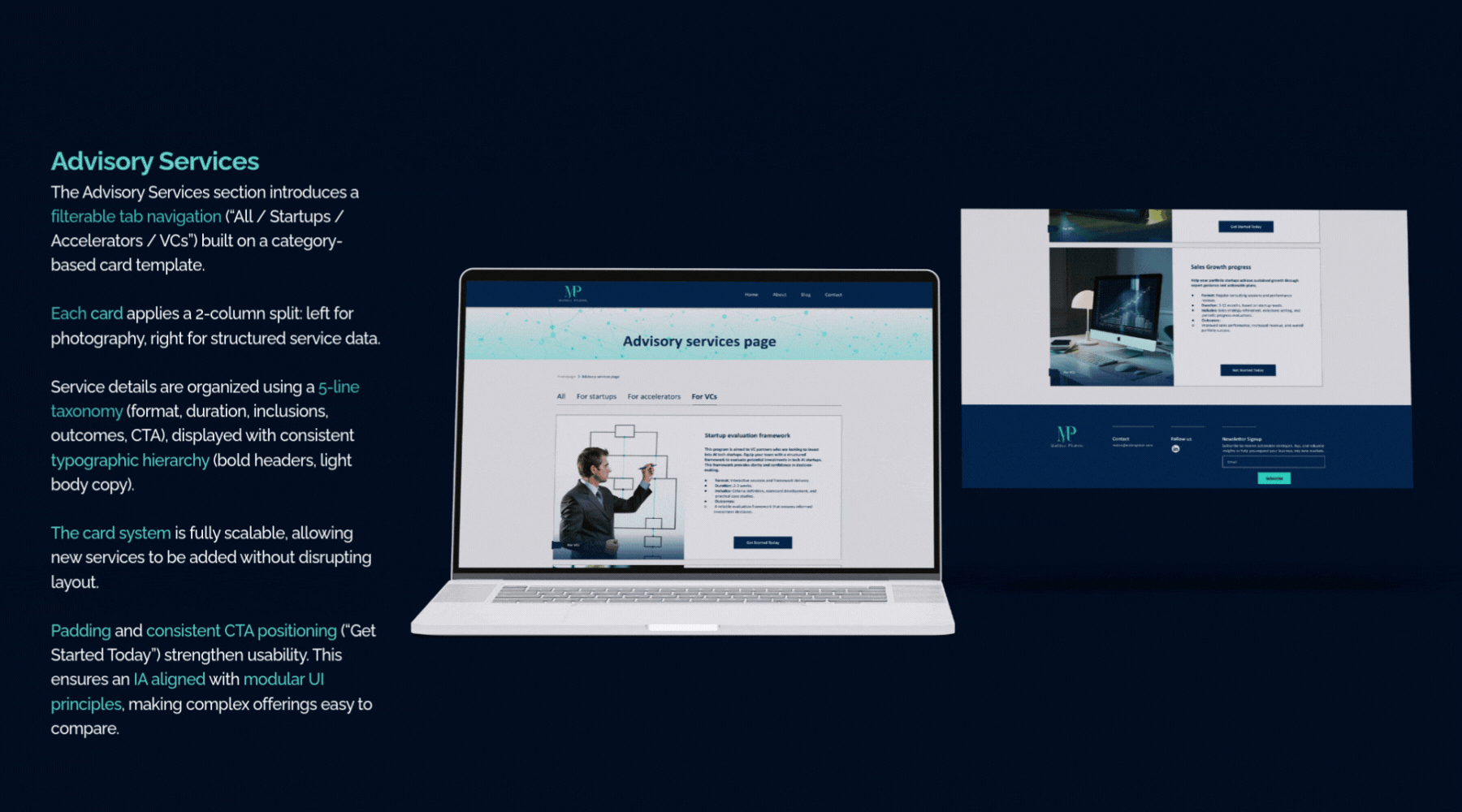 Responsive Website Redesign: UI for Advisory & Coaching Services by ...