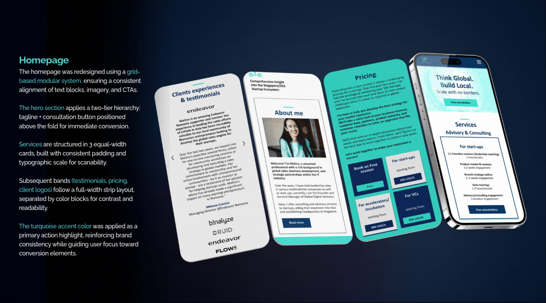 Responsive Website Redesign: UI for Advisory & Coaching Services by ...