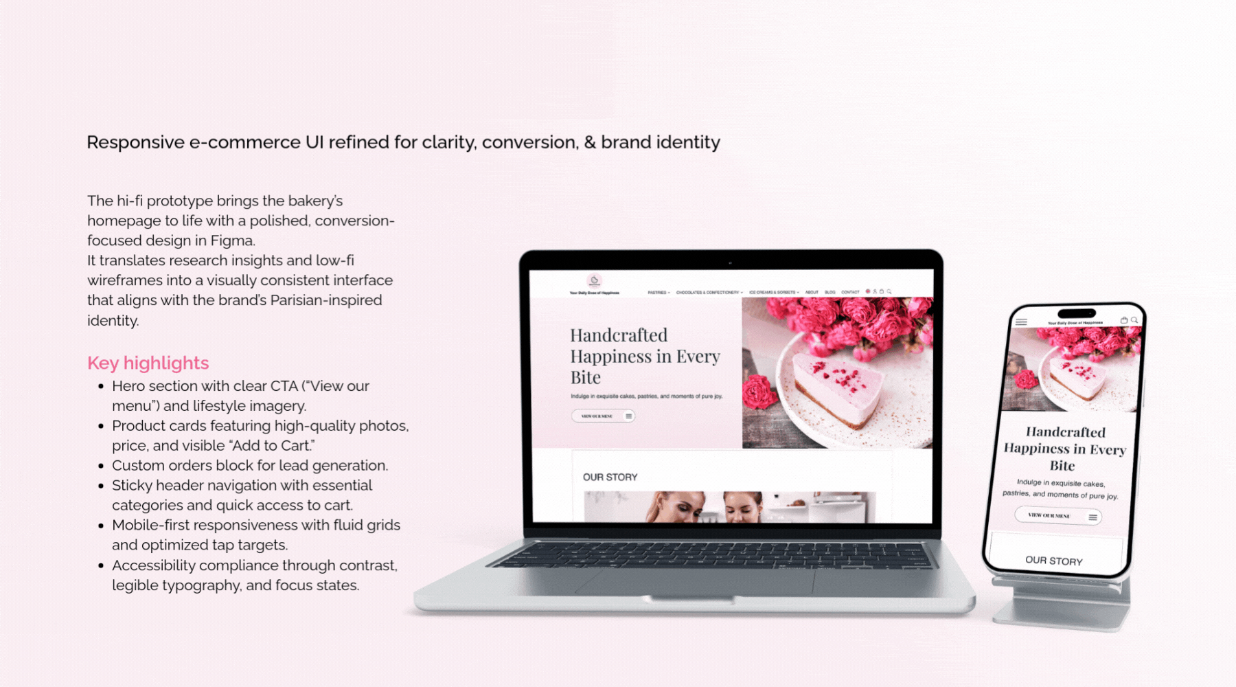 Bakery Website UI/UX & Branding – Responsive Web Design by Constantin ...
