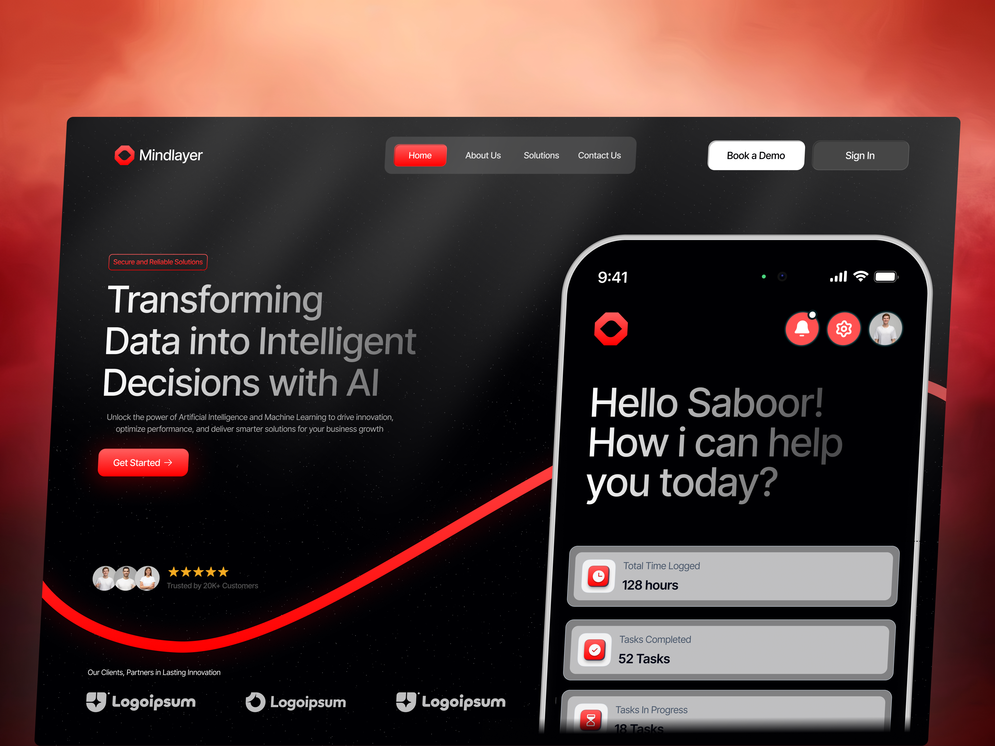 Mindlayer – About Us Page by Abdullah Arshad on Dribbble