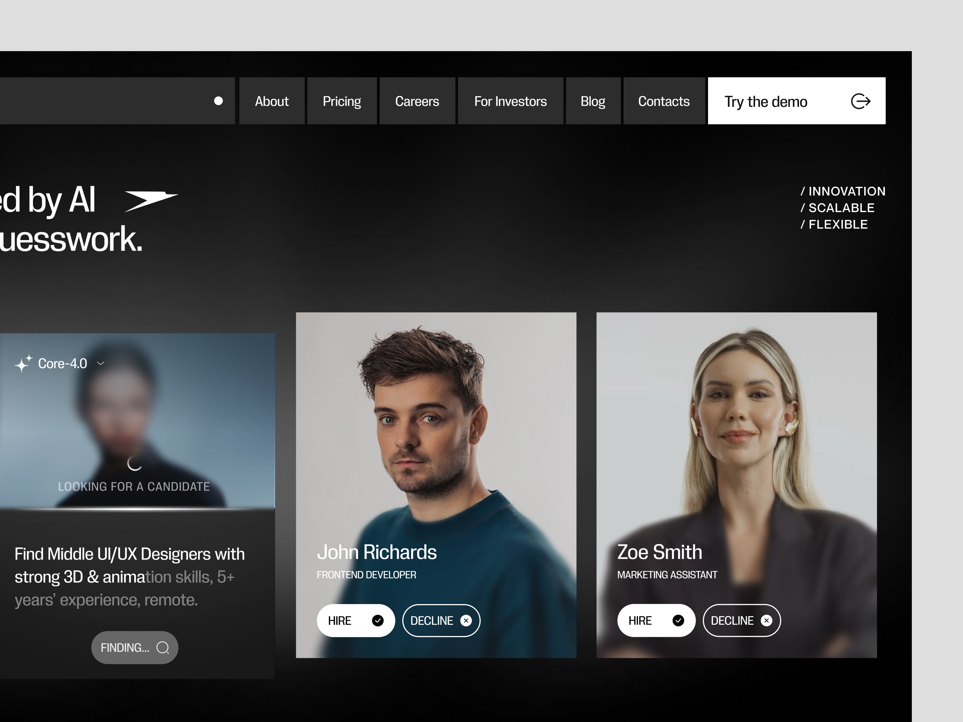 Corecruit – Design for AI-powered HR-tech Service by VALMAX on Dribbble