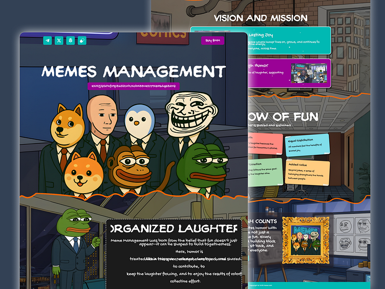 Meme landing page by UX SAJIB on Dribbble