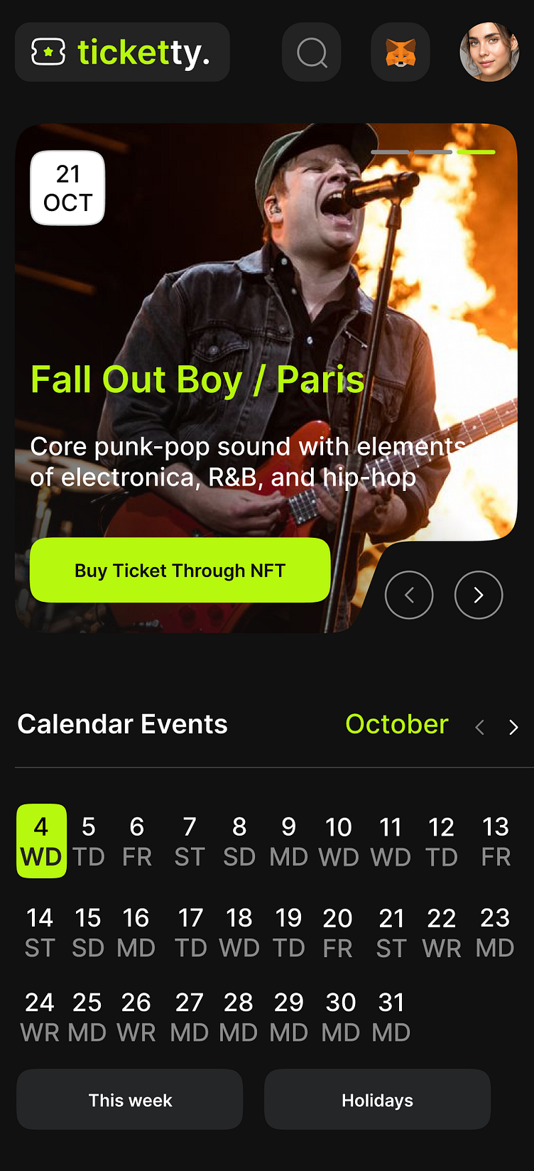 Ticketty. NFT tickets by Artémiy on Dribbble