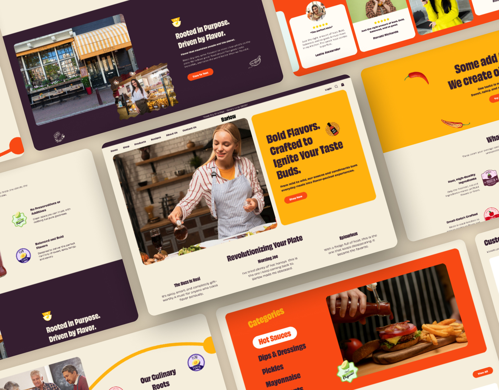 Foods Landing Page Design by Moonspire Design Agency on Dribbble