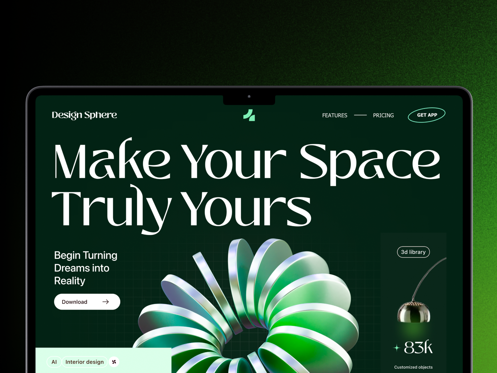 photo generating ai web ui design by Roohi Koohi on Dribbble