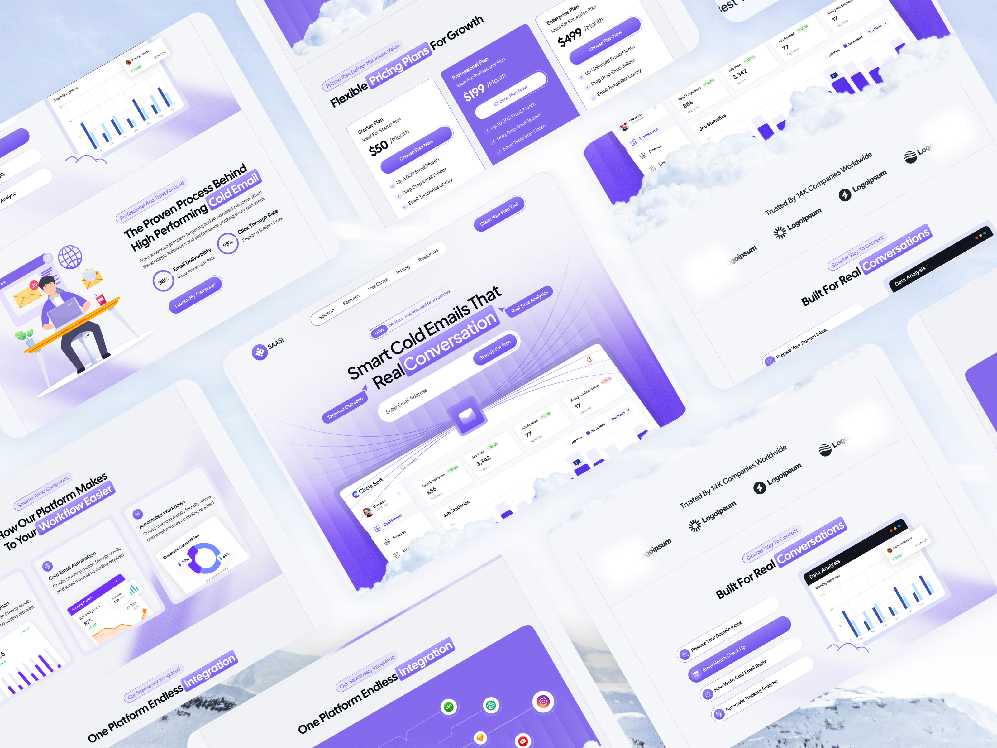 Cold Email Software- SAAS Landing Page by FleexStudio | Web Design ...