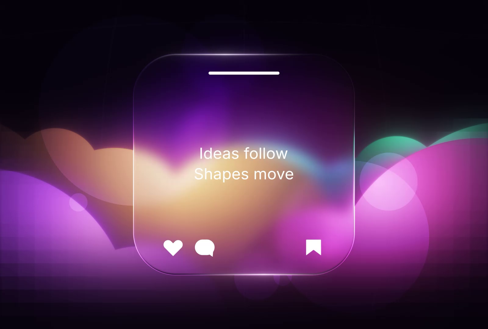 Ideas Follow, Shapes Move by youmotion.com on Dribbble
