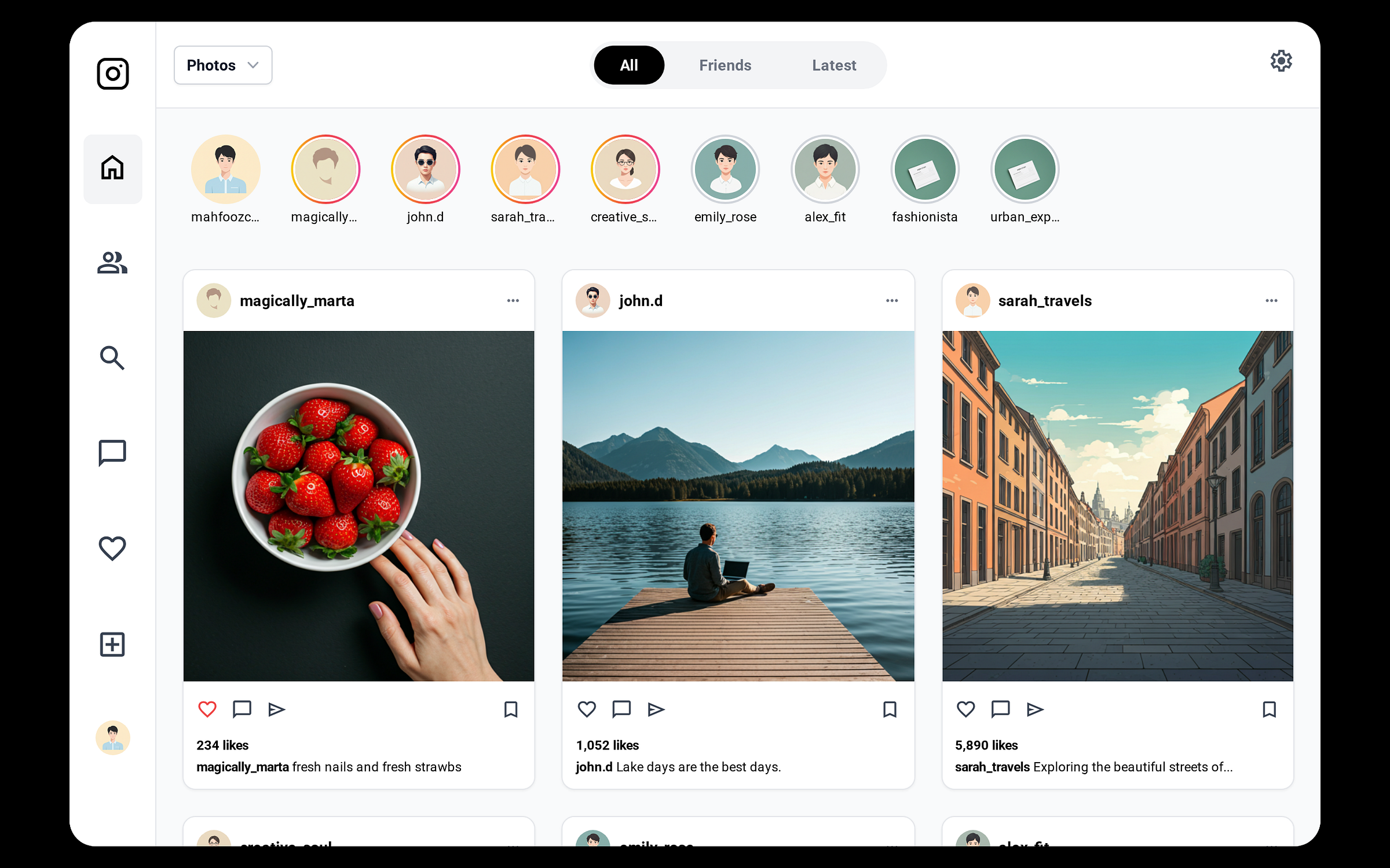 Instagram Apple iPad App Mockup Concept by mahfooz ceecy on Dribbble