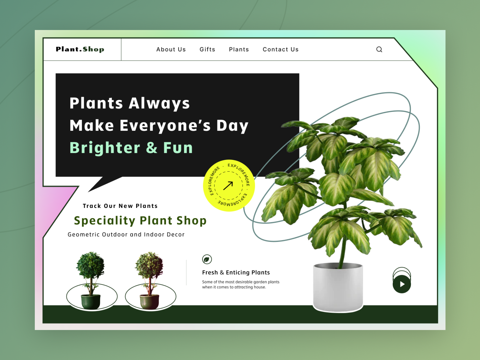 Plant Shop Website Design by Redwanul Haque for UI Deft on Dribbble