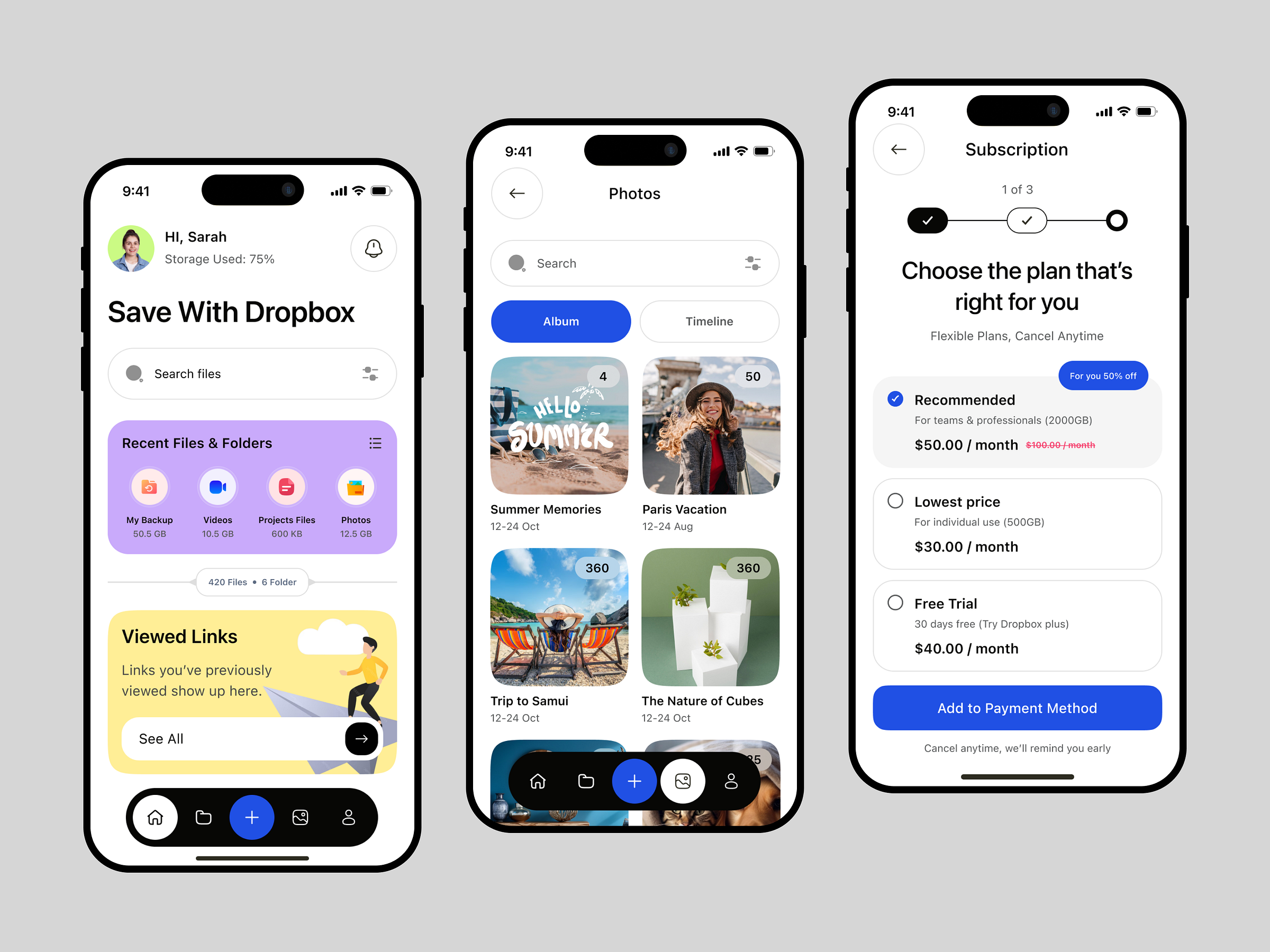 Subscription screen ui by Fazlur Rahman on Dribbble