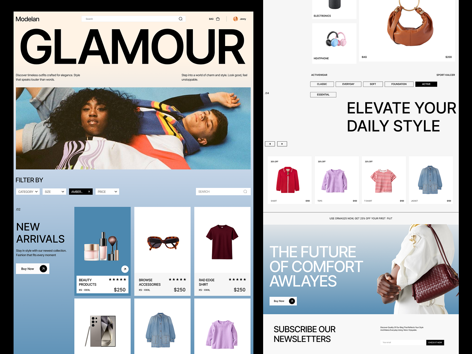 Fashion Ecommerce Website by Junaki 🌸 on Dribbble
