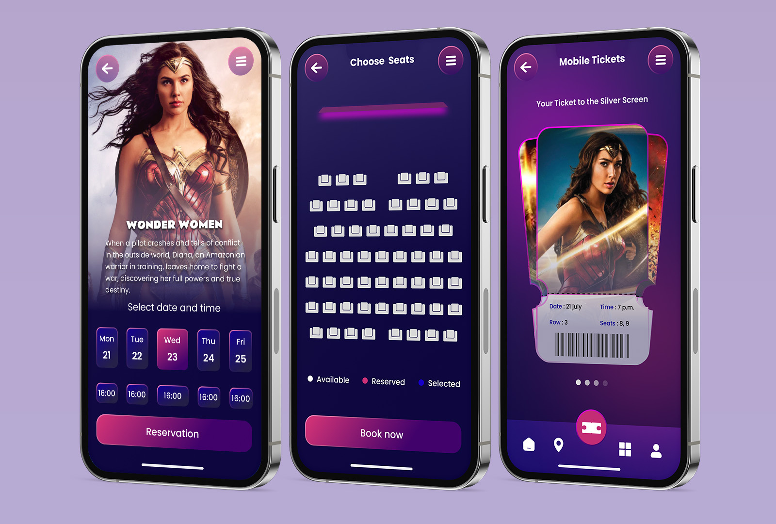 Movie Ticket Booking App Design by Preeti Kumari on Dribbble