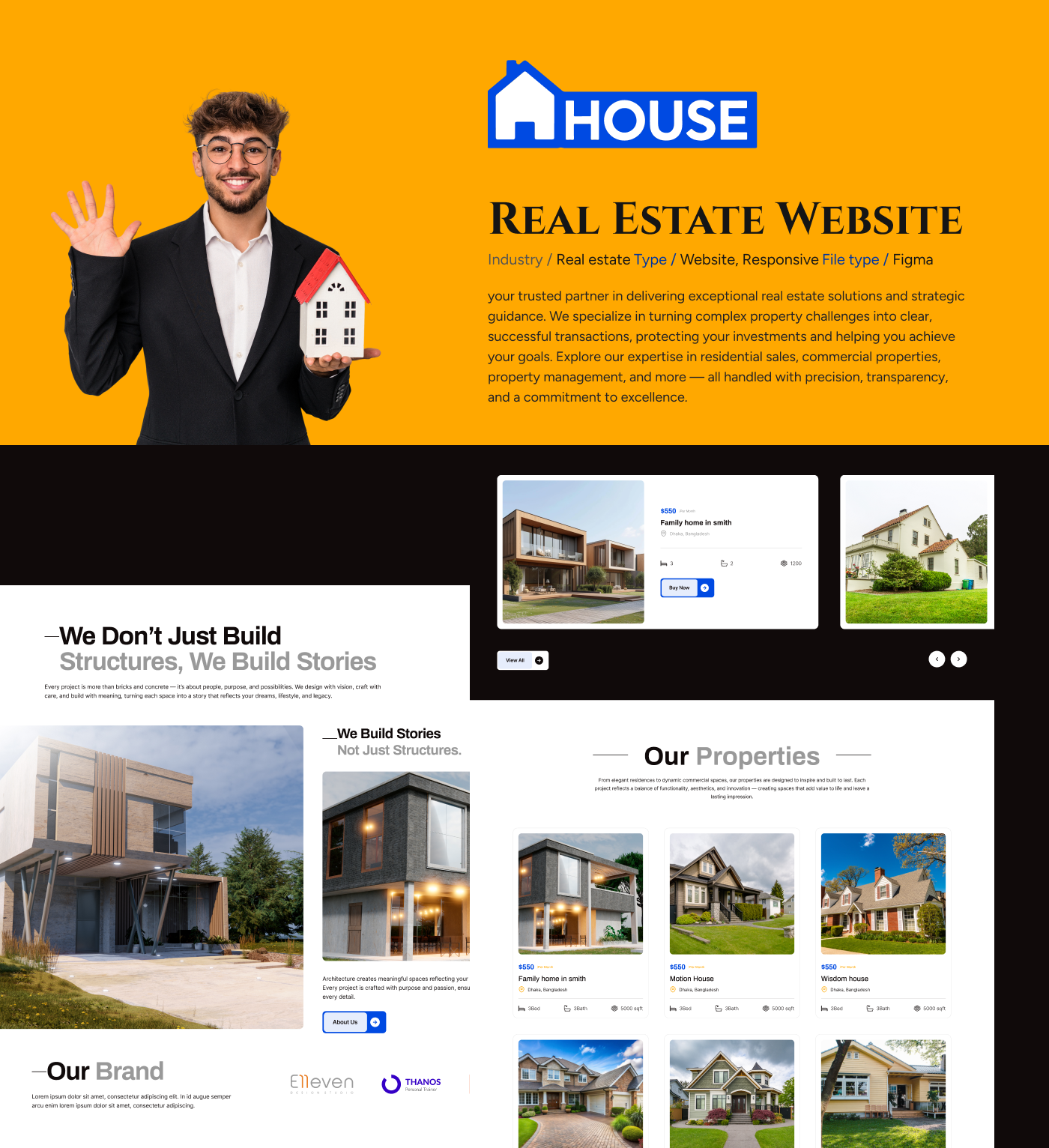 House Real Estate – Modern Homepage UI Design (Figma) by Waa Techdigital on Dribbble