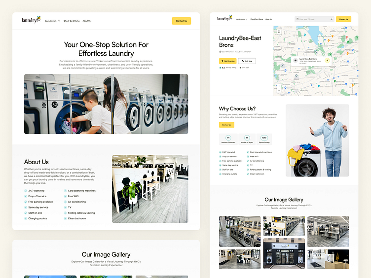 LaundryBee: Website Redesign & Webflow Build by Tarik Eamin for WhiteFrame Creative on Dribbble